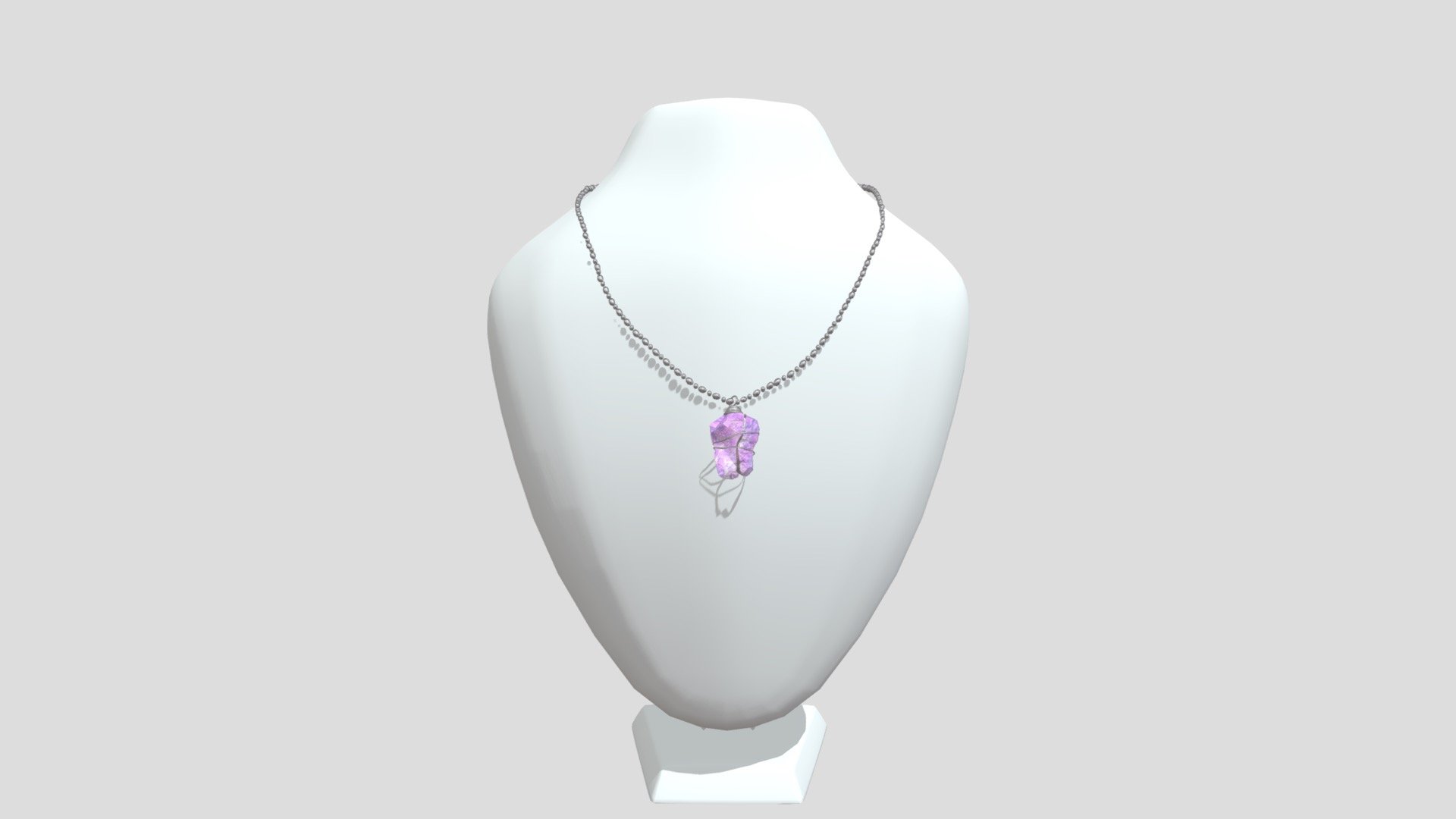 RANTAI LOKET BATU KECUBUNG ( AMETHYST ) - Download Free 3D model by ...