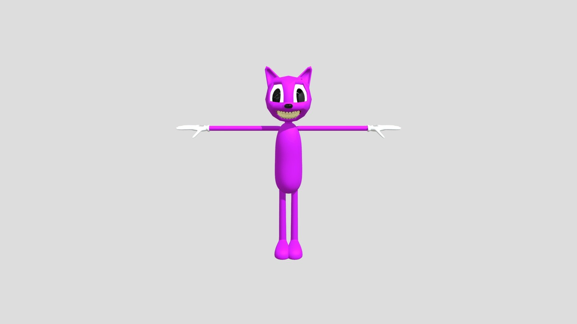 Pink Cartoon Cat - Download Free 3D model by oor320093 [e3eb38e ...