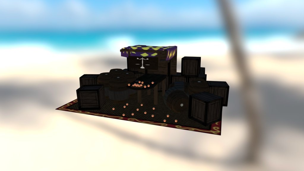 Trashed Market Stall - 3D model by inquisitorsimran [e3ebb4c] - Sketchfab