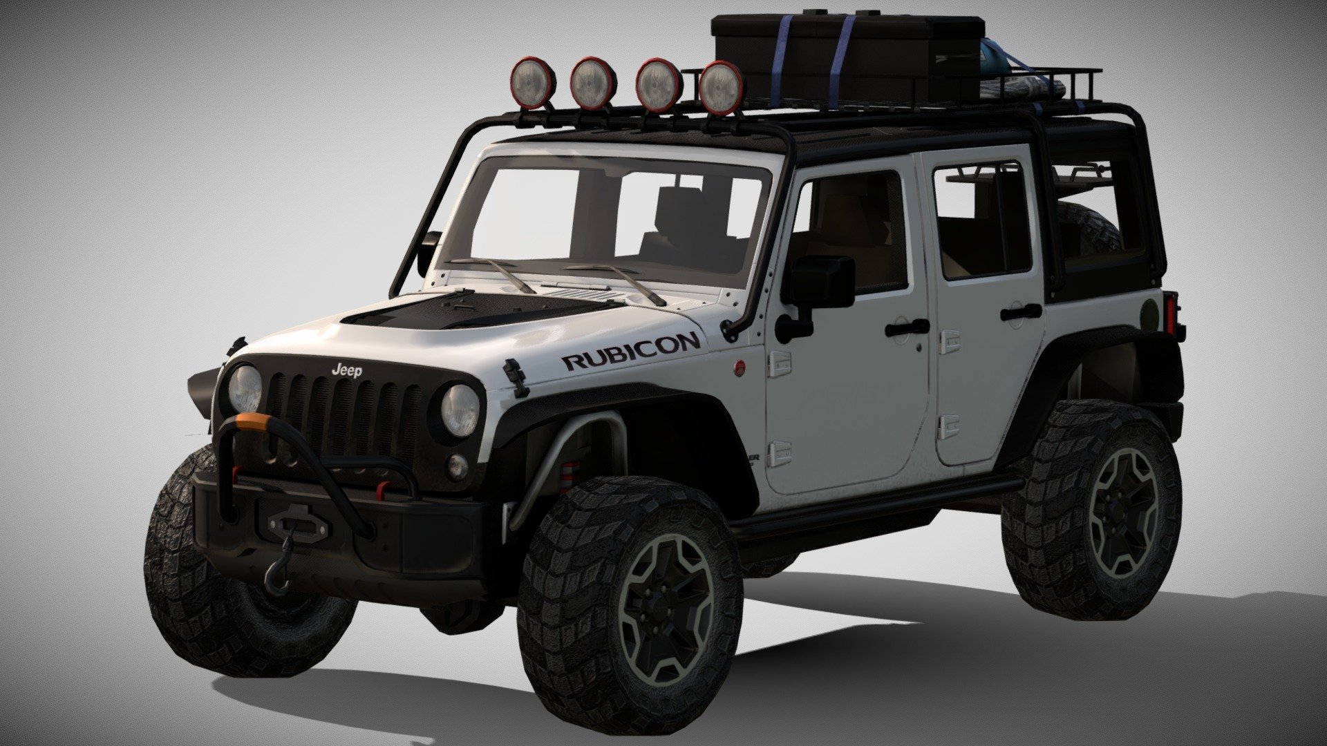 2013 Equipped Jeep Wrangler Unlimited Rubicon - Download Free 3D model by Ddiaz Design (@ddiaz ...