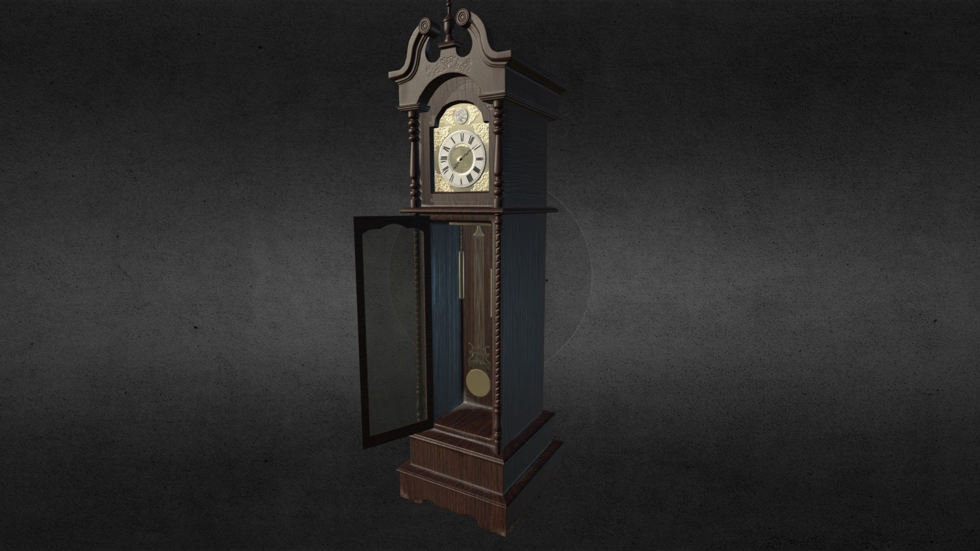 Grandfather Clock - 3D model by LaurenPendleton [e3ed020] - Sketchfab