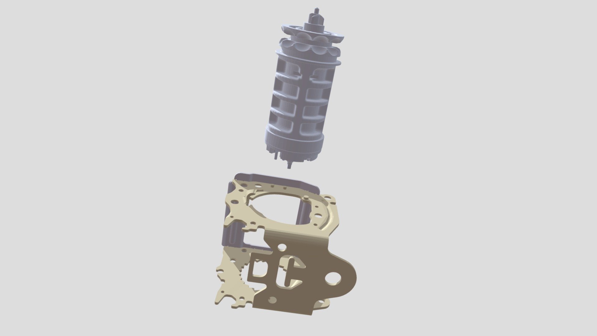 Spindle Assy Cinematic - 3D model by xavalv [e3ee140] - Sketchfab