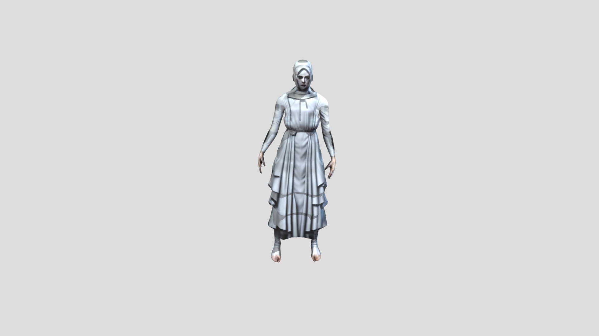 Ghost_nun__1 - Download Free 3D model by ceanslivi [e3efb01] - Sketchfab