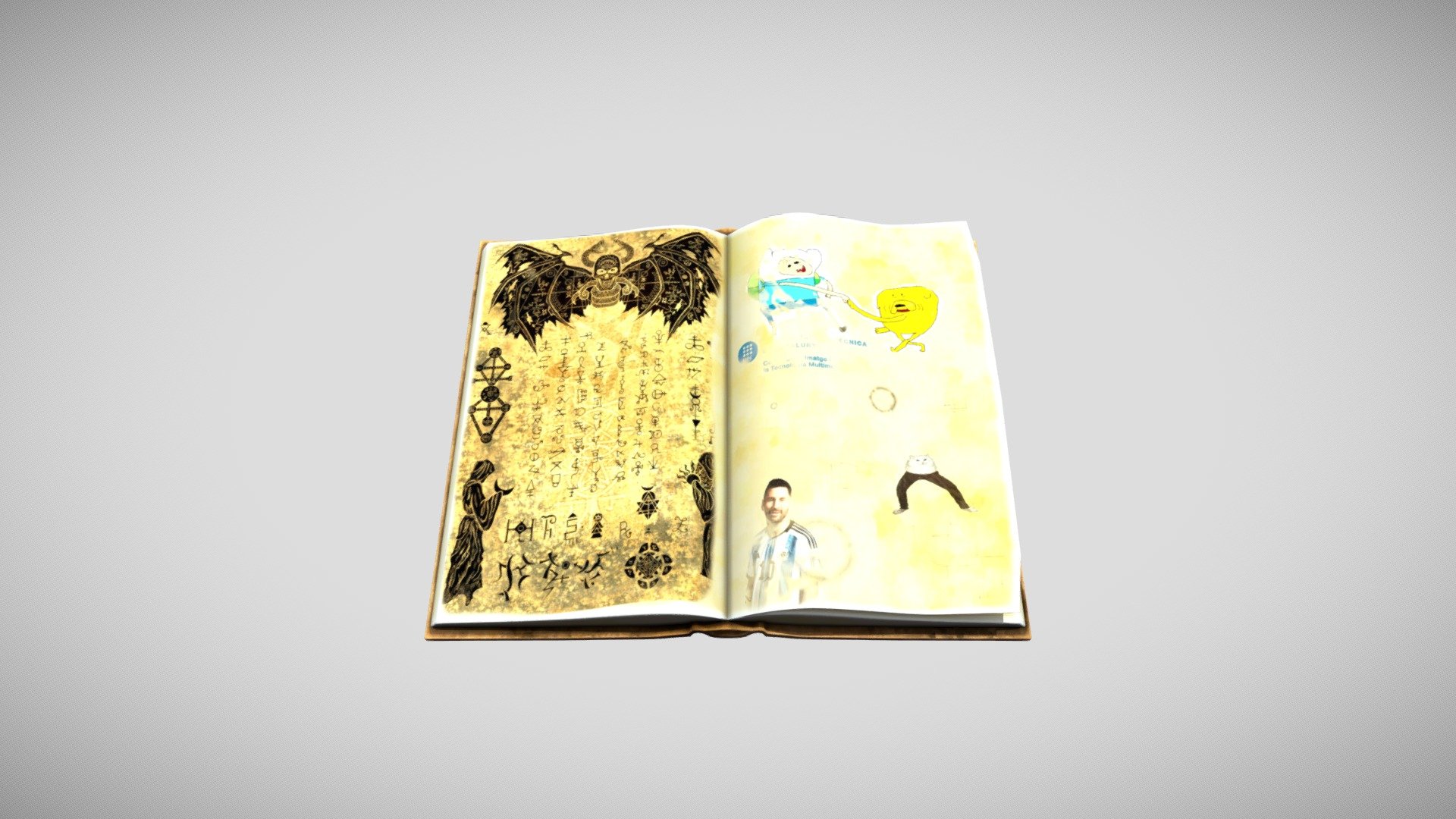 OPEN BOOK - Download Free 3D model by Bad3DArtist._. [e3f19fe] - Sketchfab
