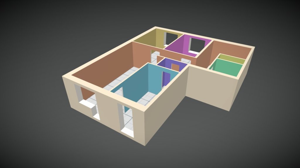 Flat - 3D model by aivan3d [e3f1b5e] - Sketchfab
