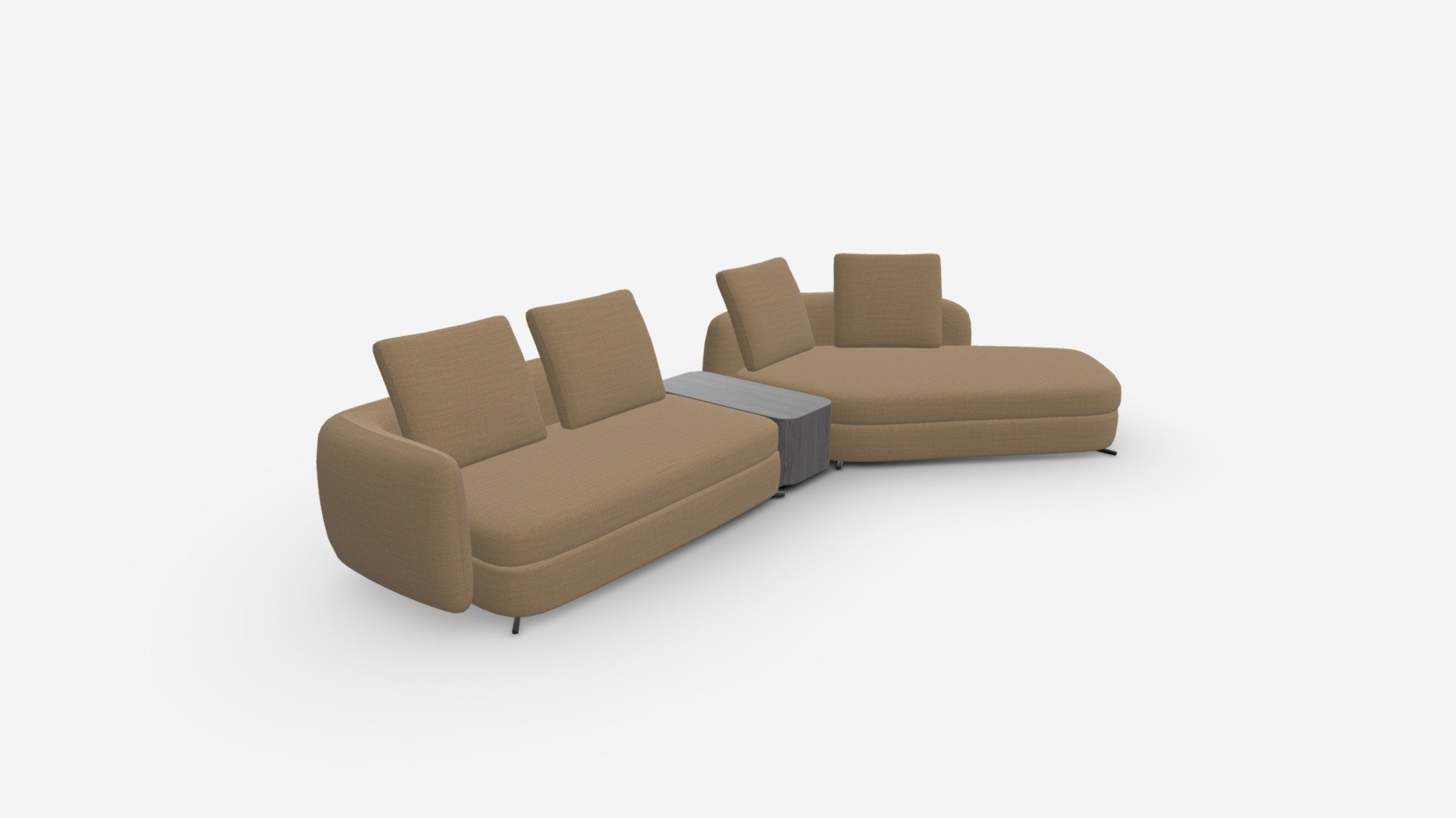 18. Sofá Palermo - Brum Design - 3D model by Arch Tech Tour (@archtechtour) [e3f264c] - Sketchfab