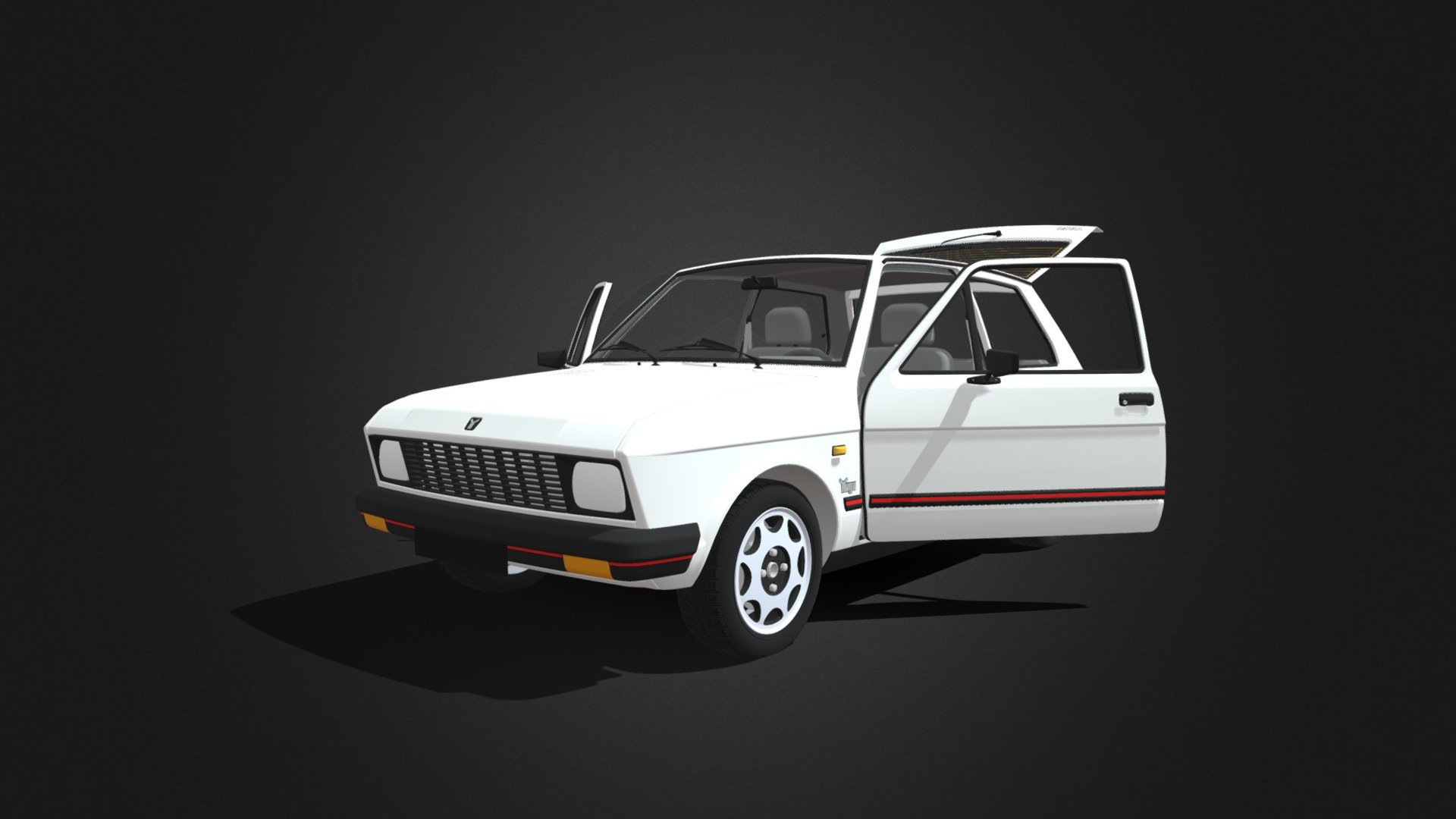 yugo koral 55 open doors - 3D model by 3DDomino [e3f4fd1] - Sketchfab