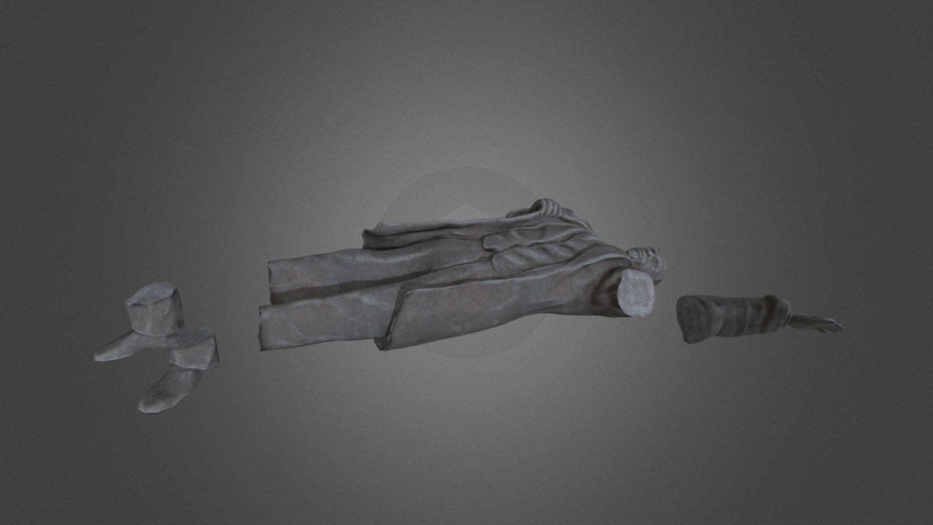 Lenin Broken - 3D model by STmodels (@gravchik) [e3f5473] - Sketchfab