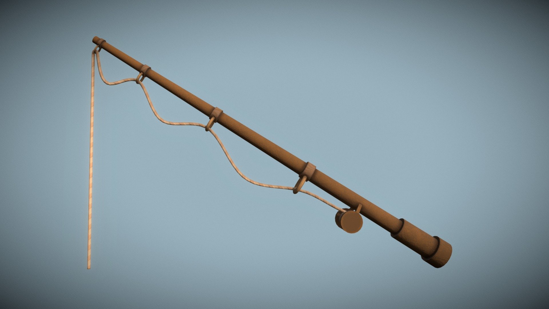 fishing rod yeah - 3D model by muntedmark [e3f5539] - Sketchfab