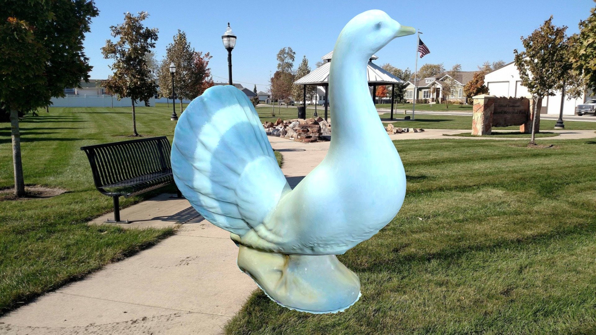 Bird sculpture - 3D model by Vavtrudner [e3ffb0f] - Sketchfab