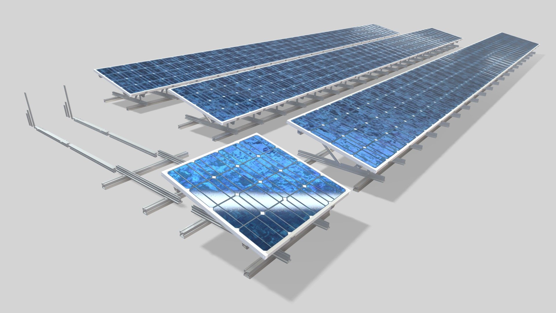 Modular Photovoltaic-Panels (Wip-3) - Buy Royalty Free 3D model by VIS ...