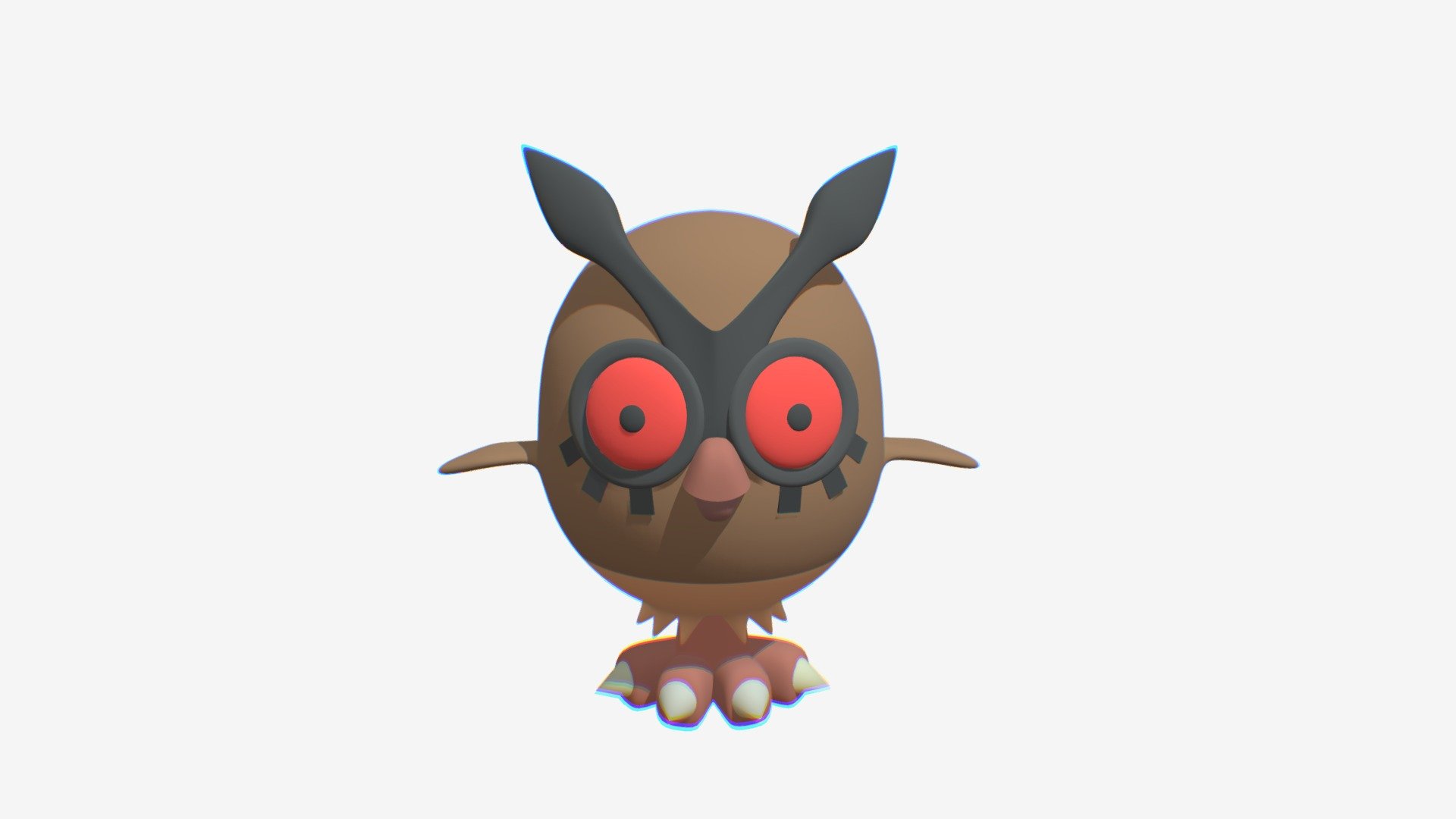 Hoothoot - 3D Pokemon Model - Download Free 3D model by Anil_Hembram ...