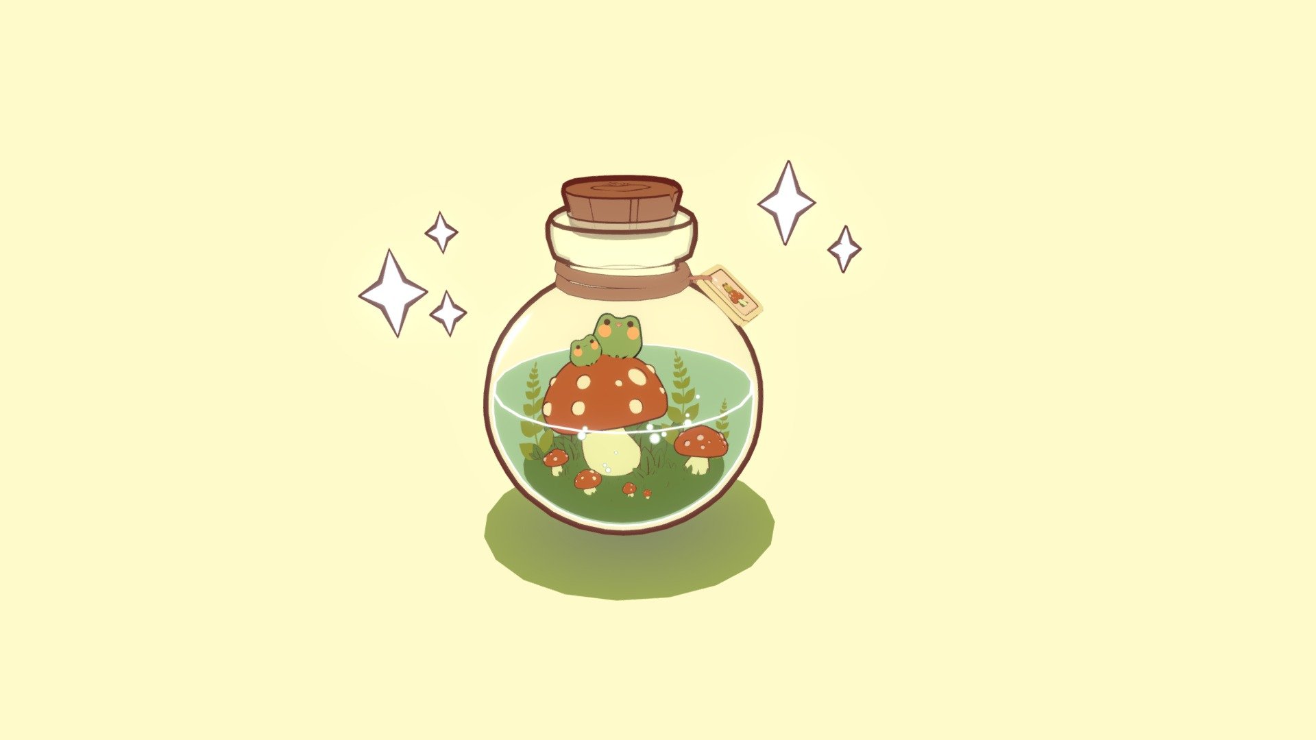 Cute frogs - 3D model by nastya_mag [e401f2f] - Sketchfab