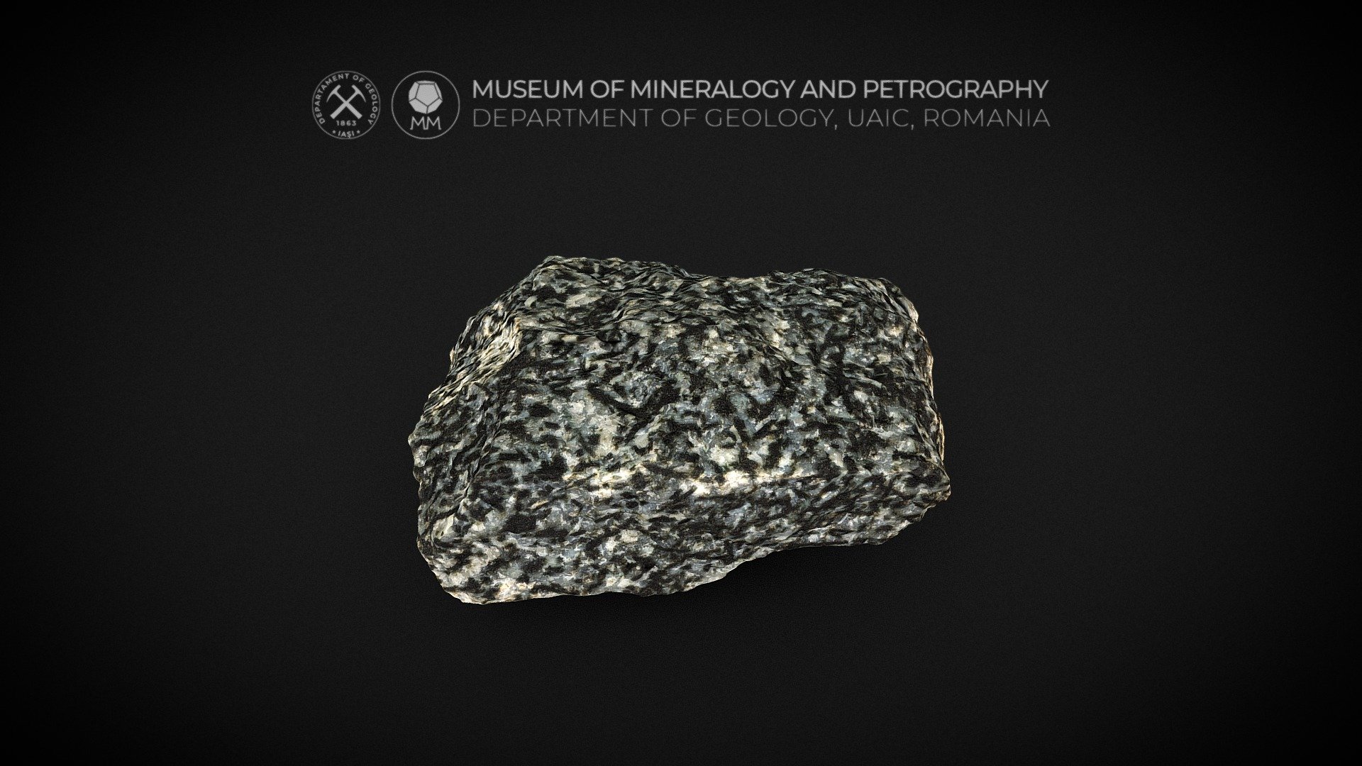Granodiorite (igneous rock) - 3D model by Museum of Mineralogy and ...