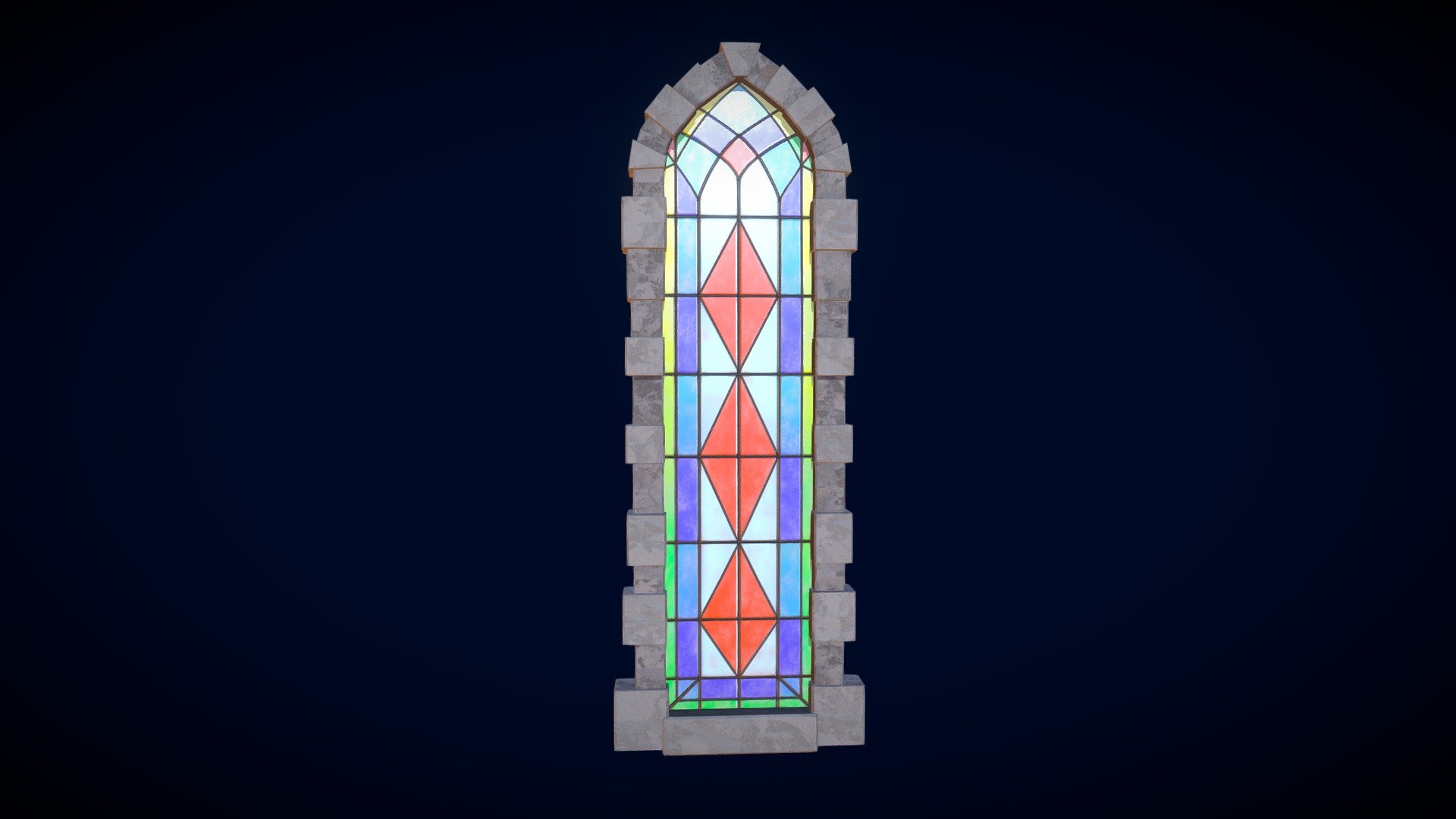 Stained Glass Window - 3D model by hannahpark [e406310] - Sketchfab