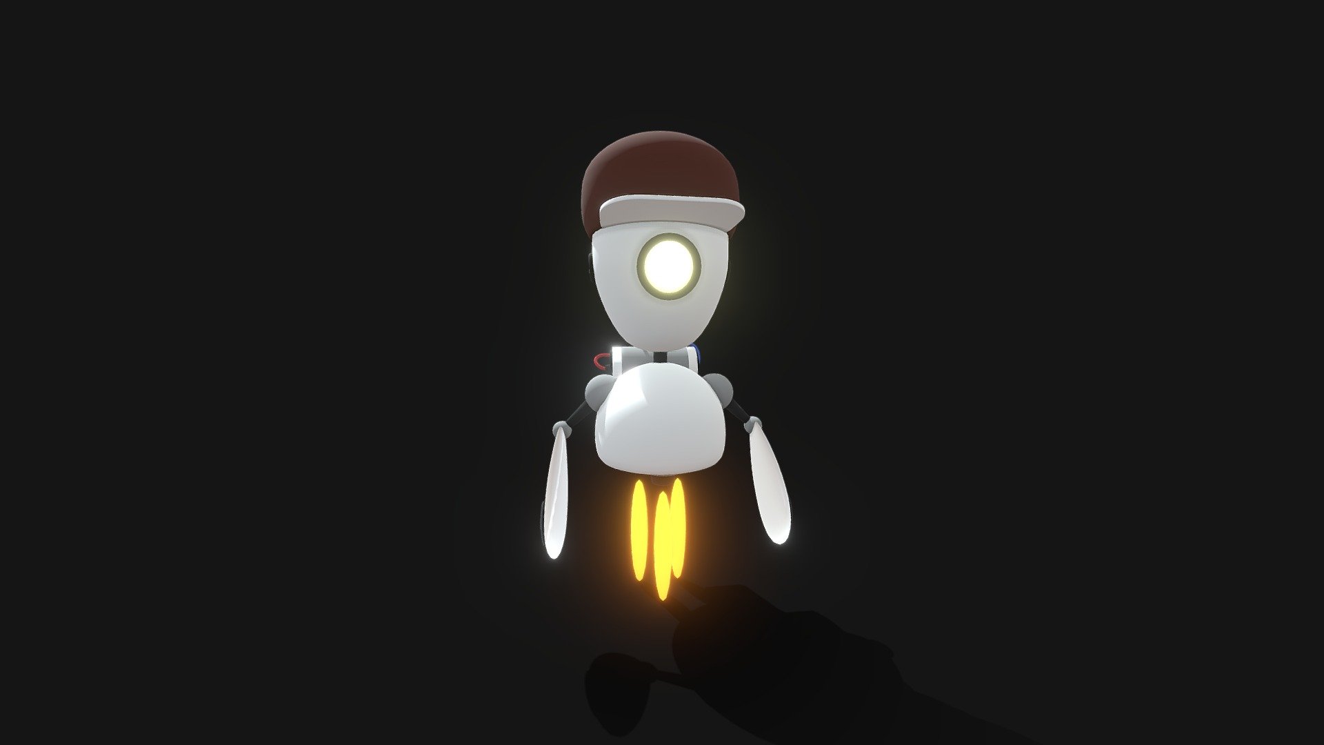 Robot with baseball hat - Download Free 3D model by Miguel Vega ...