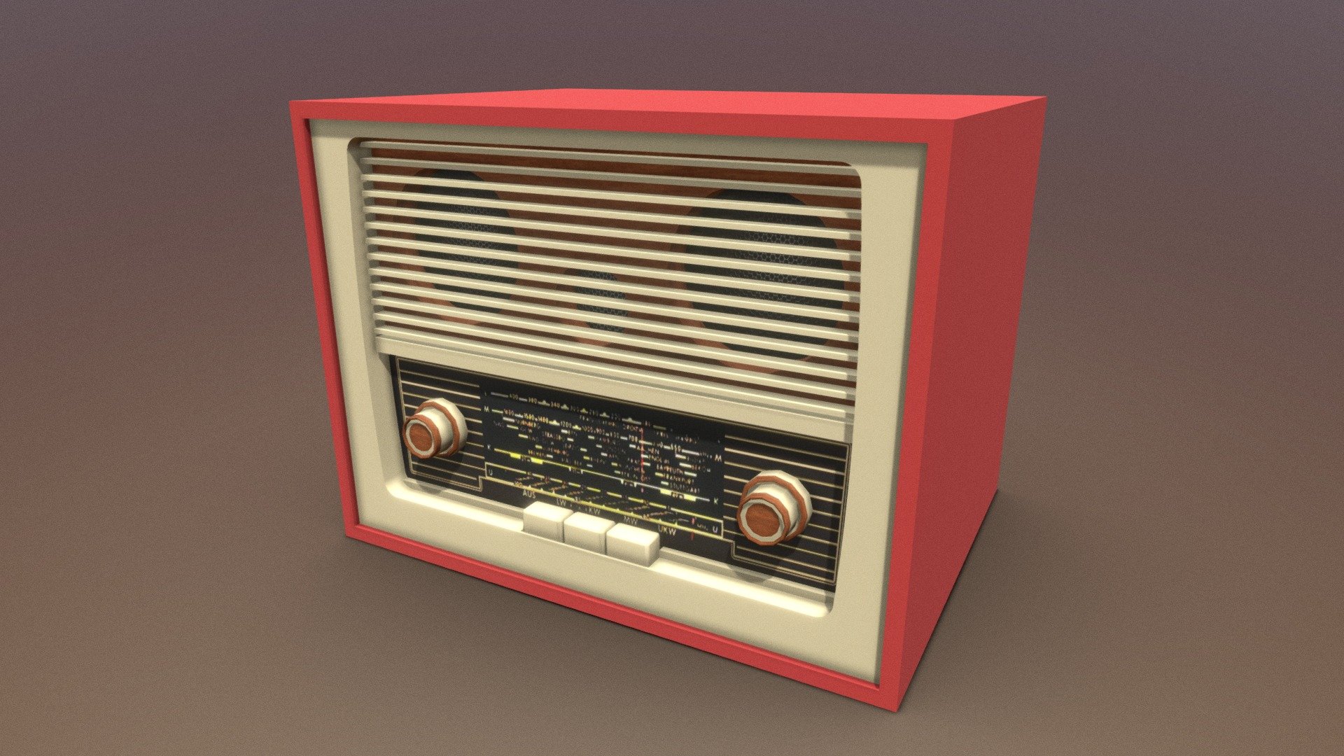 vintage radio#1 - Buy Royalty Free 3D model by digikstudio [e406ba7 ...
