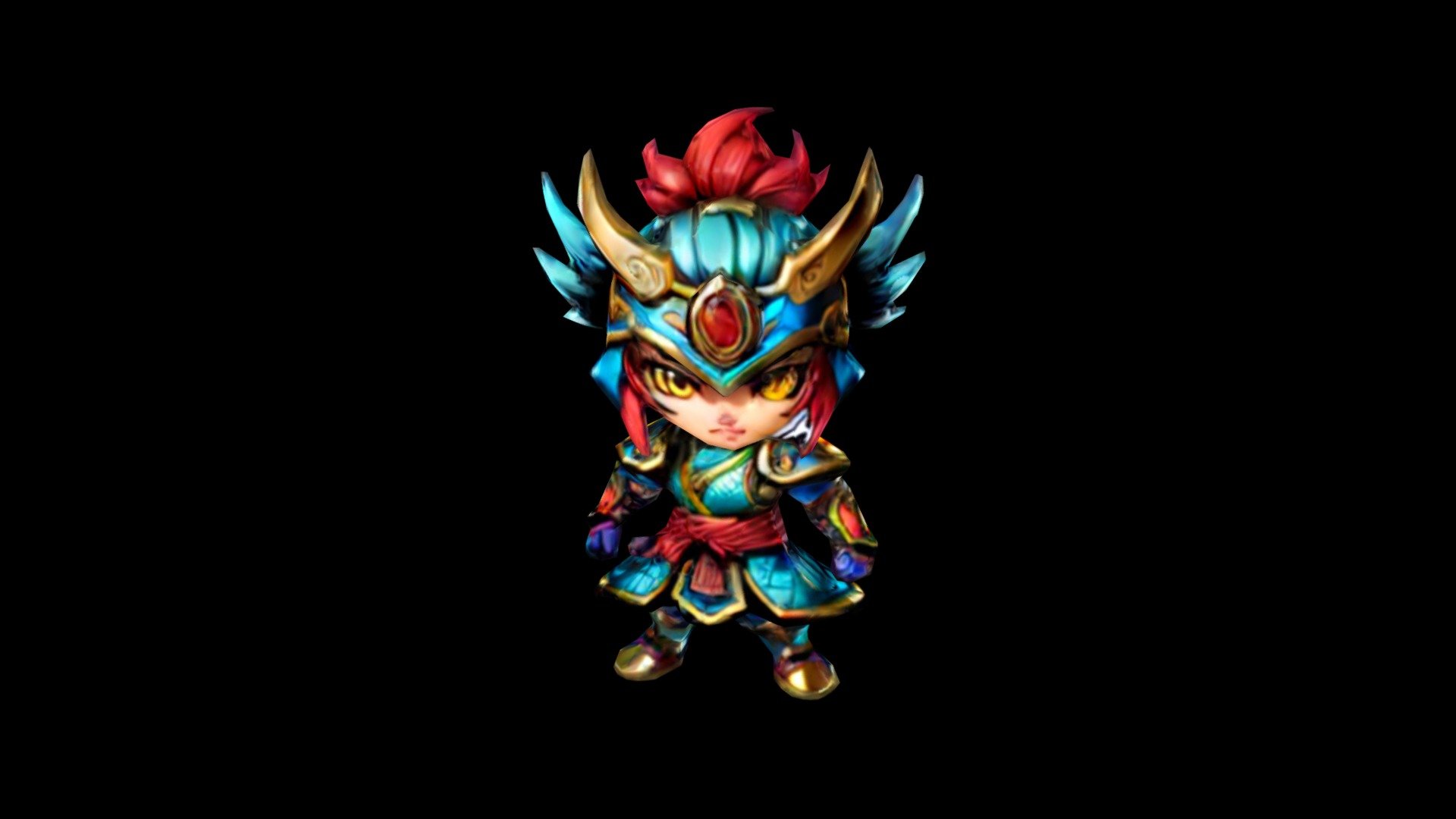 Ancient Warrior Resplendent in Battle Attire - Download Free 3D model ...