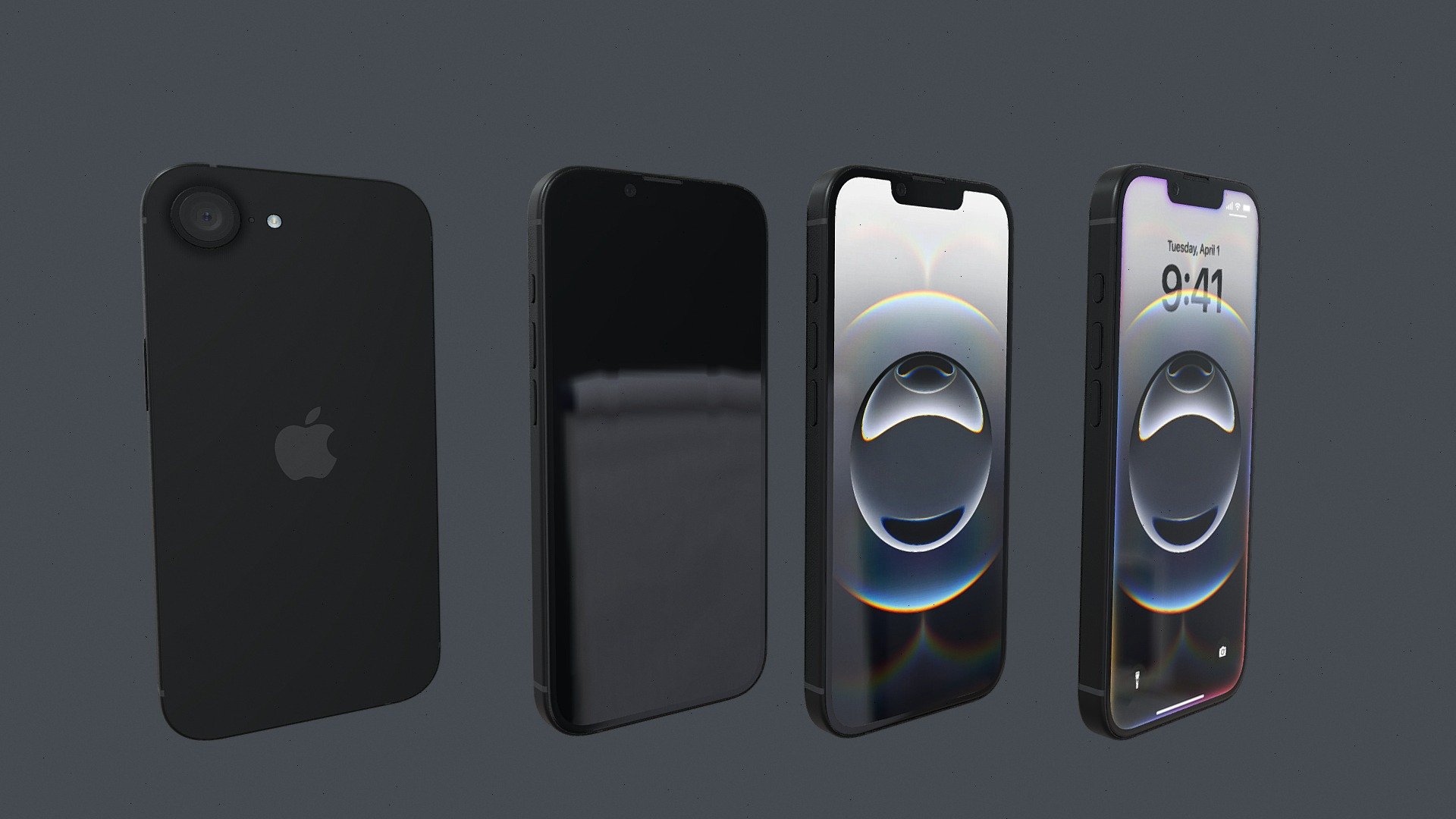 Apple iPhone 16 E Black - 3D model by dika3d (@ikad2023) [e4096ba ...