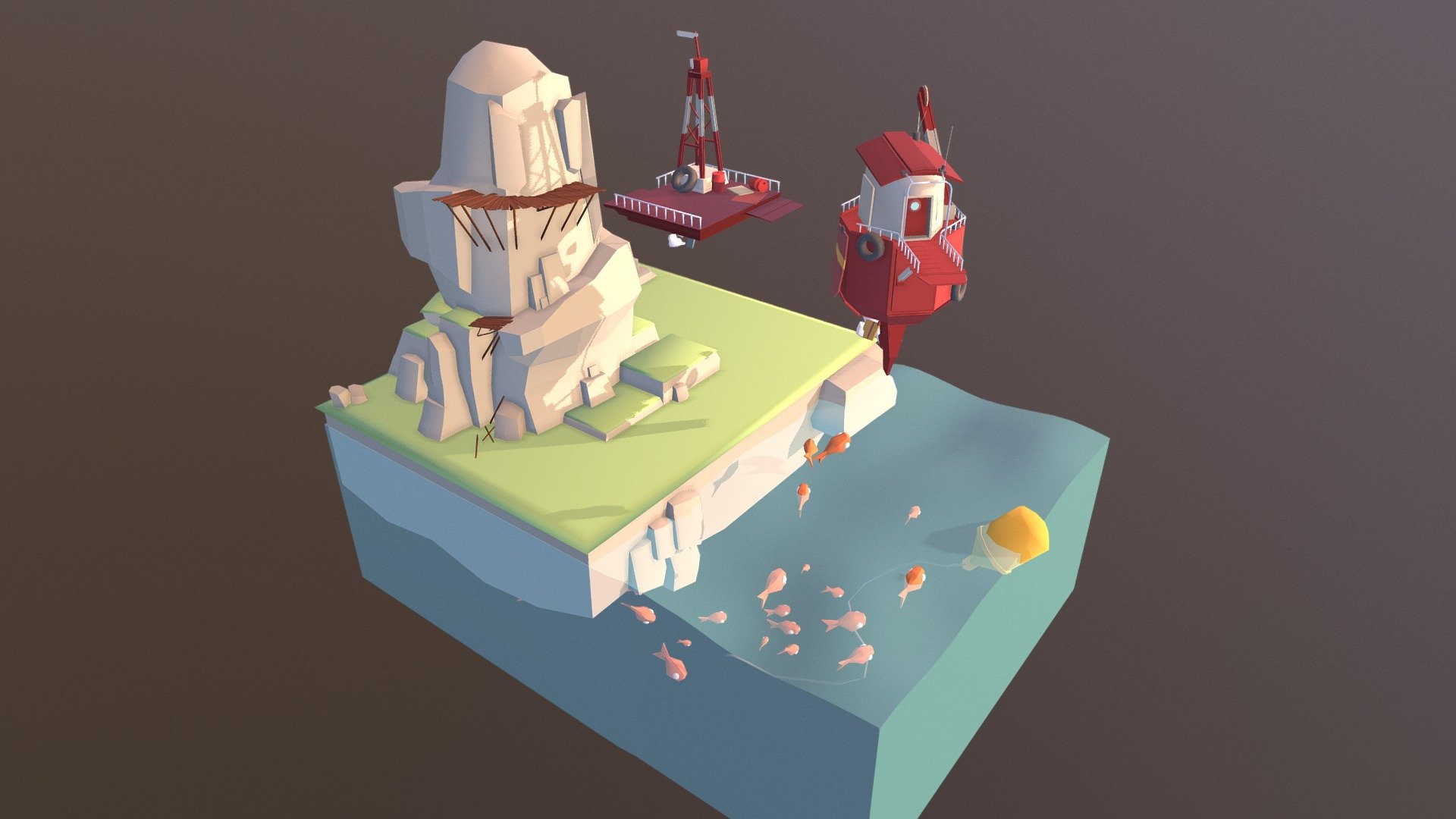 Diorama / Level Design - 3D model by DanVignes [e409788] - Sketchfab