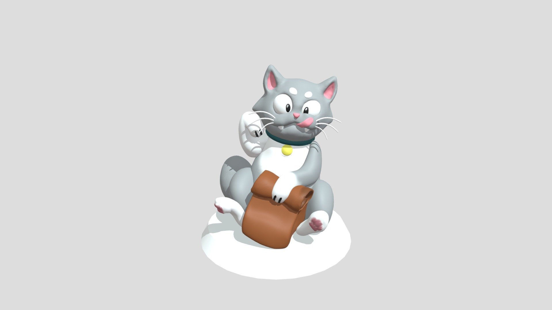 Cat_3D STL - 3D model by Jeff.Ngo [e40bfe2] - Sketchfab