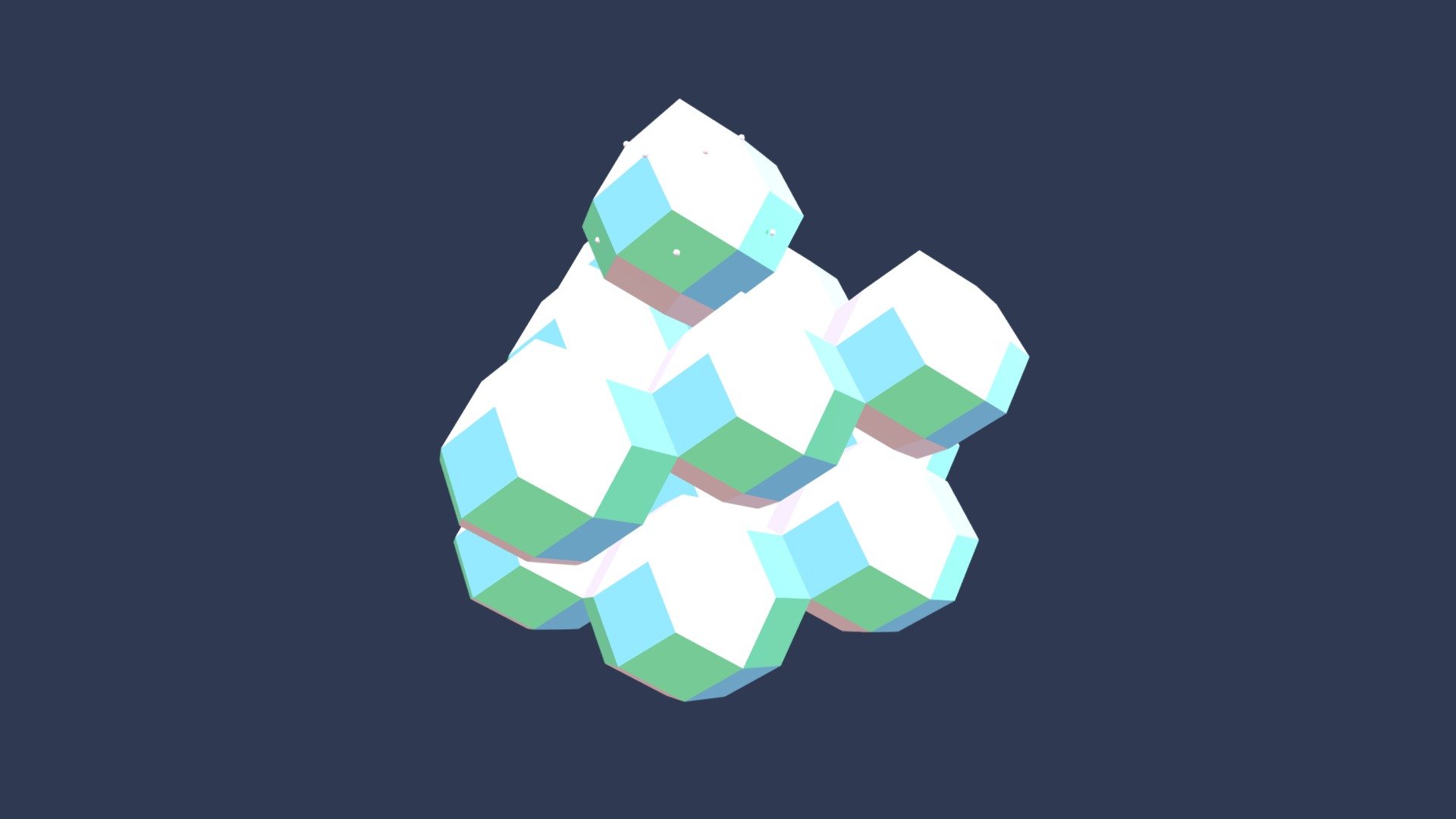 HCP with polyhedra - 3D model by jjkostick [e40dbd4] - Sketchfab