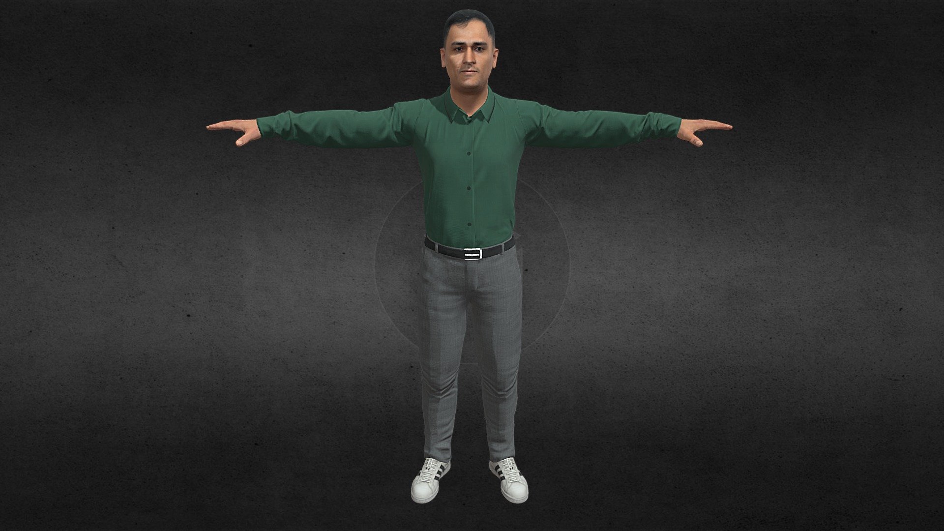 Mahendra Singh Dhoni Avatar - 3D model by Jasnoor Singh🔺 (@jasnoor ...