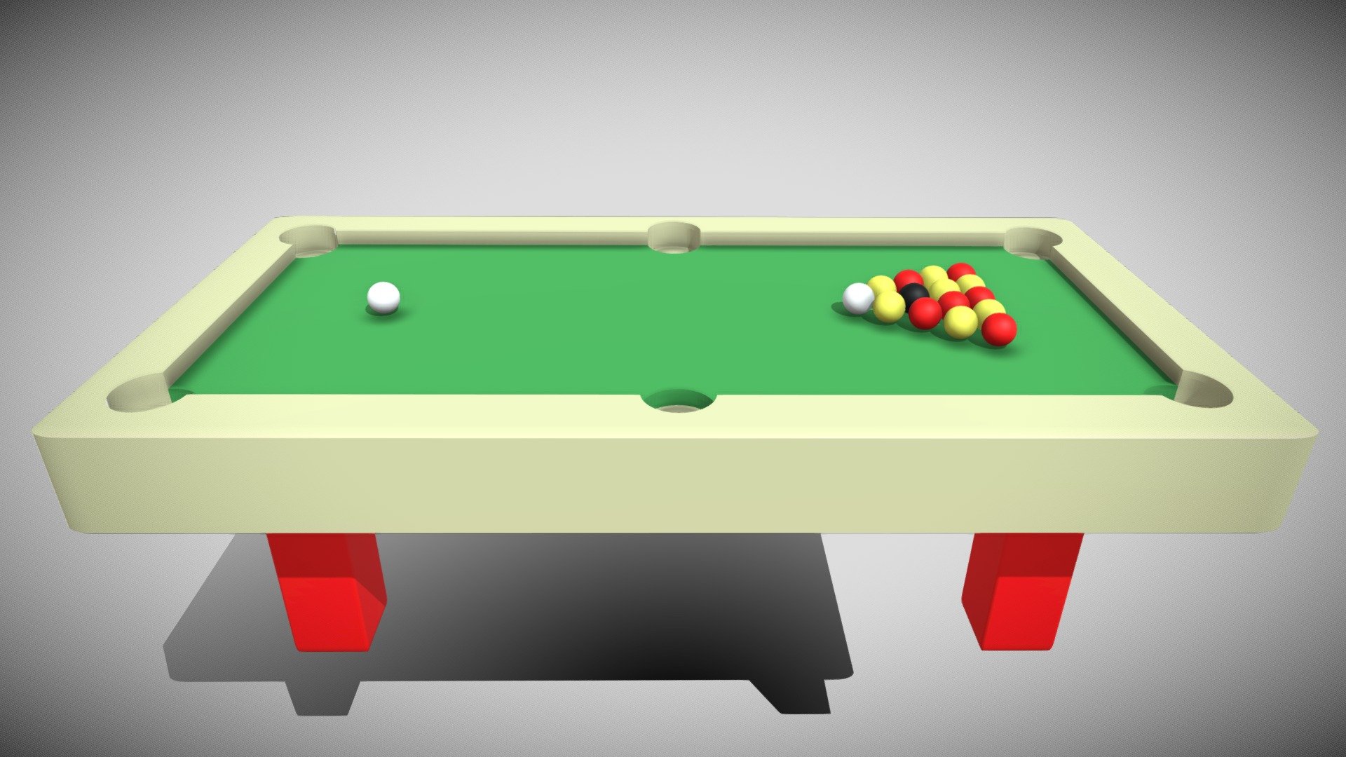 Billard - Download Free 3D model by fredericmc [e40eed4] - Sketchfab