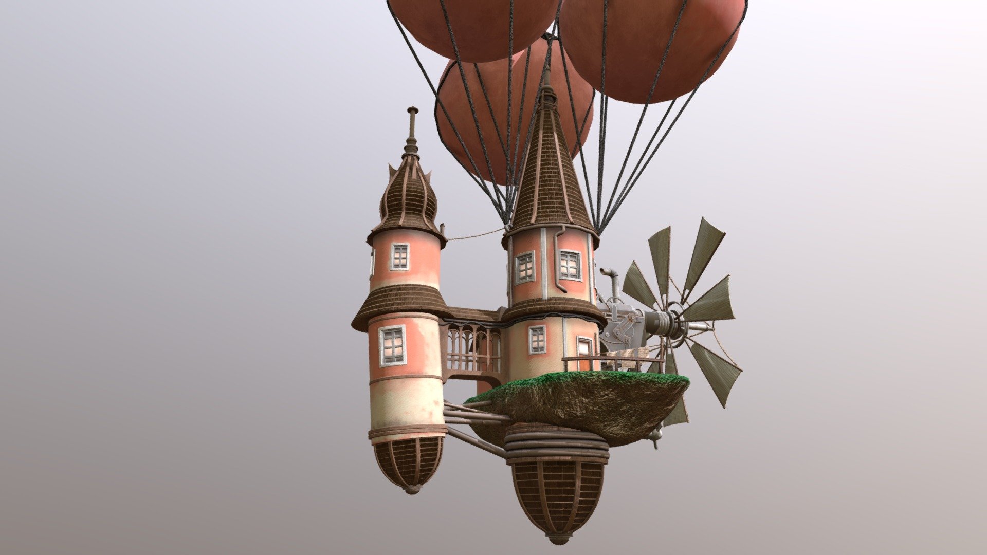 Airship - 3D model by Walker_Stafford [e40f238] - Sketchfab