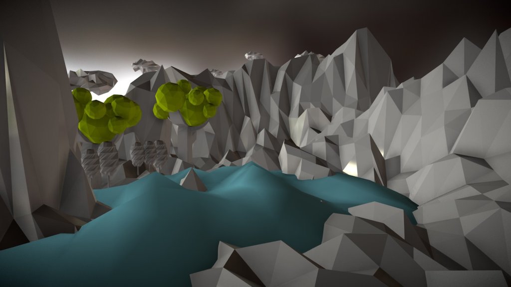 Low Poly Mountain - 3D model by Eshtiaque Ahmad (@etamal1234) [e4102ee ...