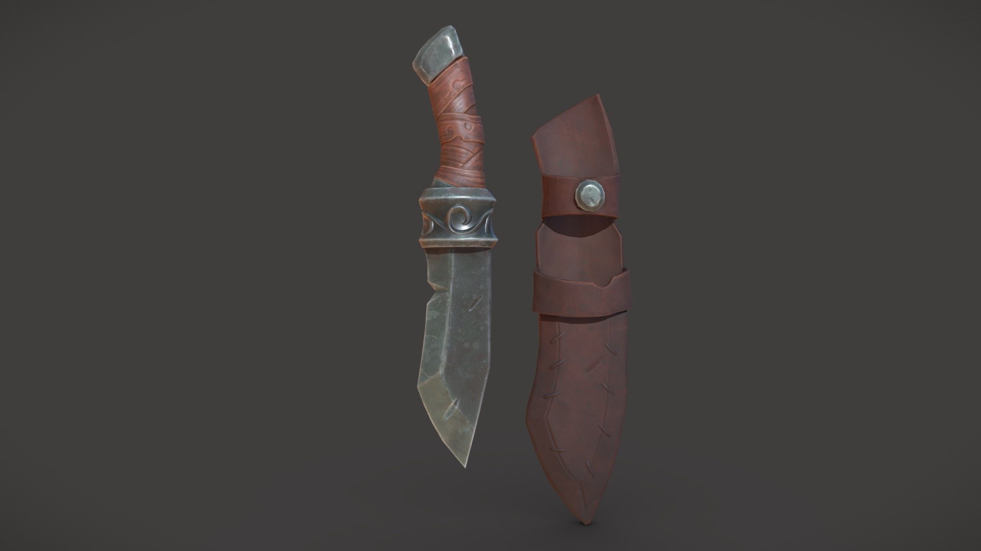 Stylized Knife - 3D model by raV (@raV_3d) [e4113f7] - Sketchfab