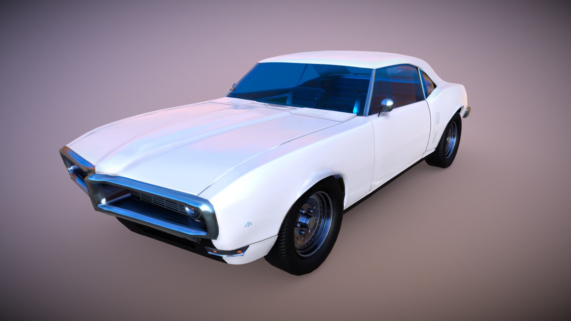Muscle Car - 3D model by skywellcgi [e416594] - Sketchfab