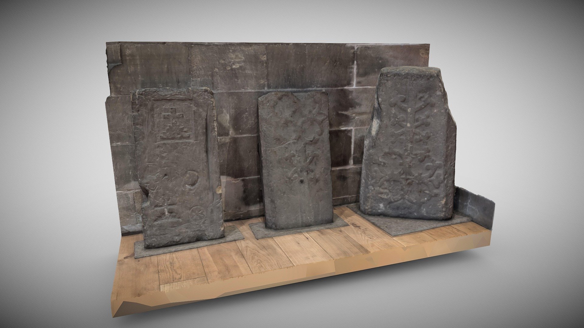 Fragments of Medieval Grave Slabs, Pickering - 3D model by GeoLan 3D ...