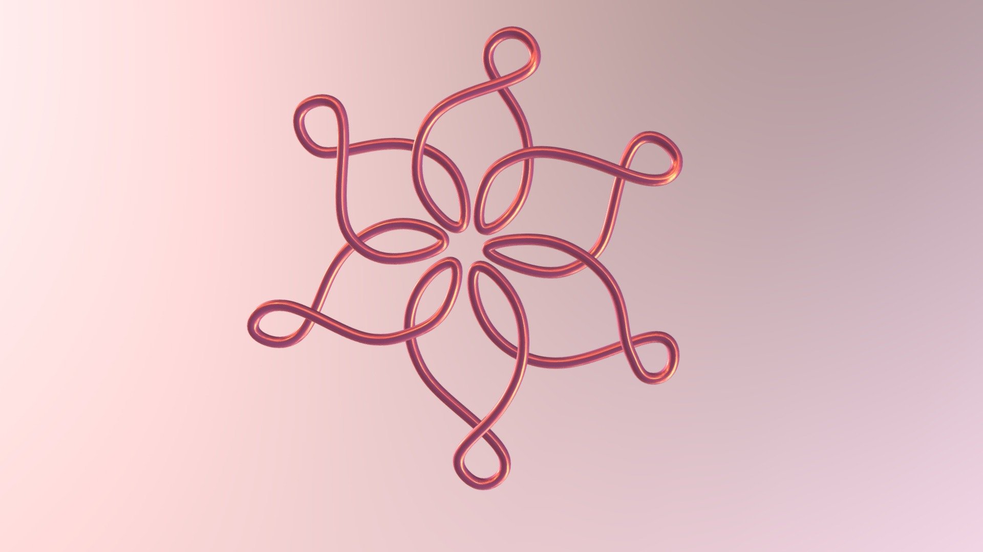 Copper Wire "Bow-Tie Figaro" Rose - 3D model by 3dprintinglady [e419996 ...