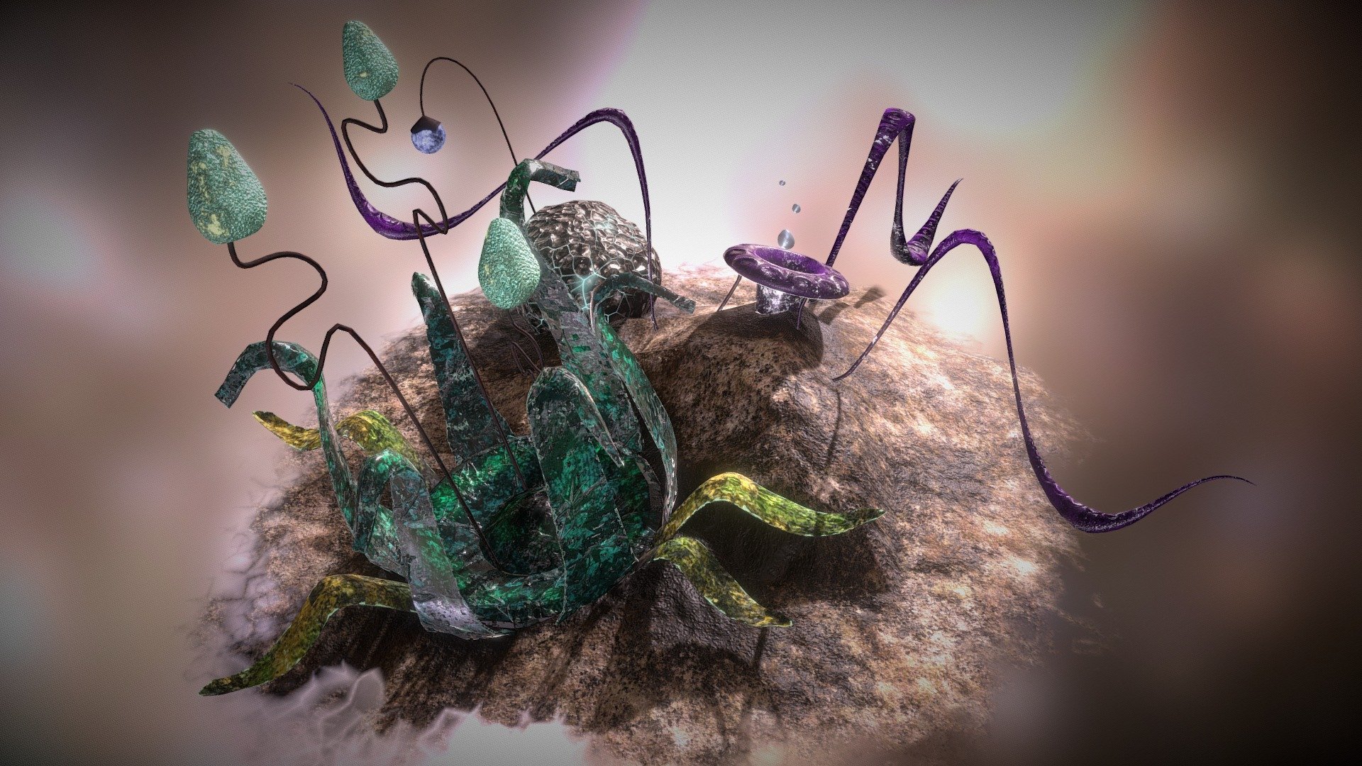 Alien Plants - 3D model by nerdygaytor [e41ea02] - Sketchfab