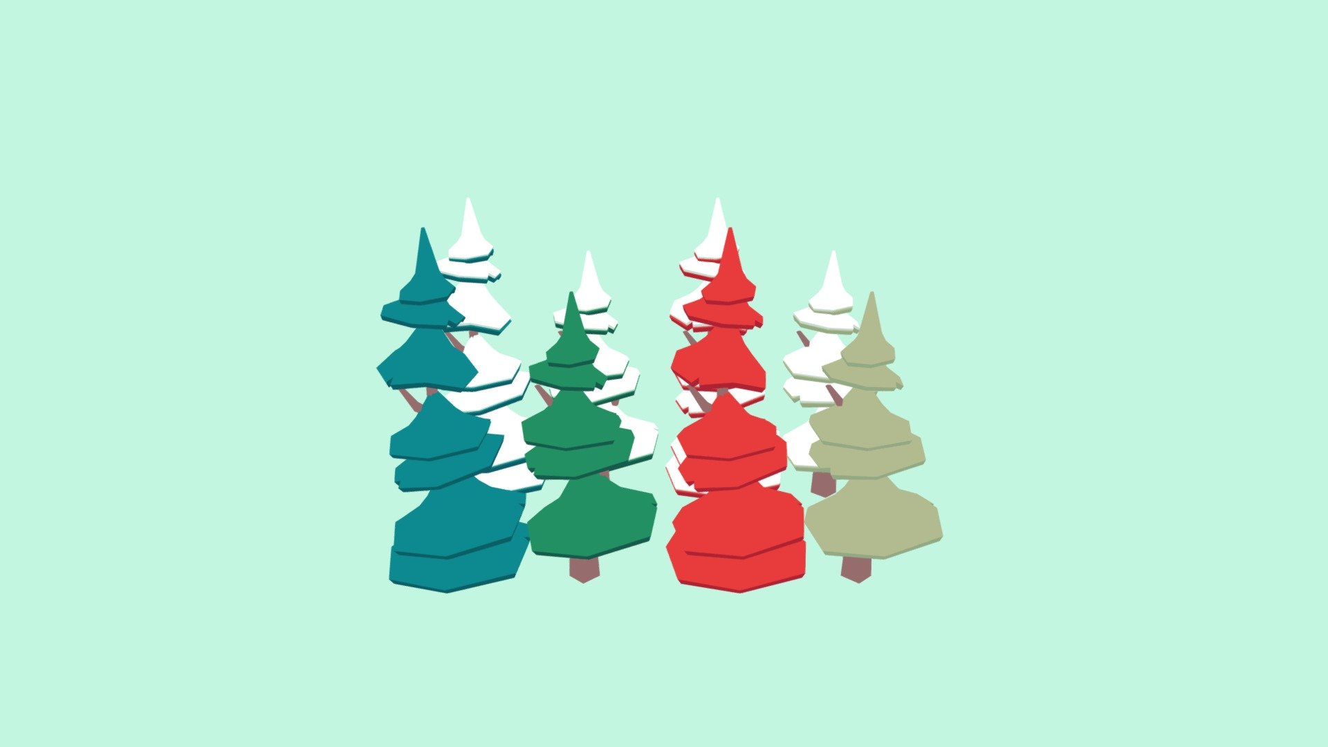 Forest Pines (Asset pack) - Download Free 3D model by JaydenBb [e41feb4 ...