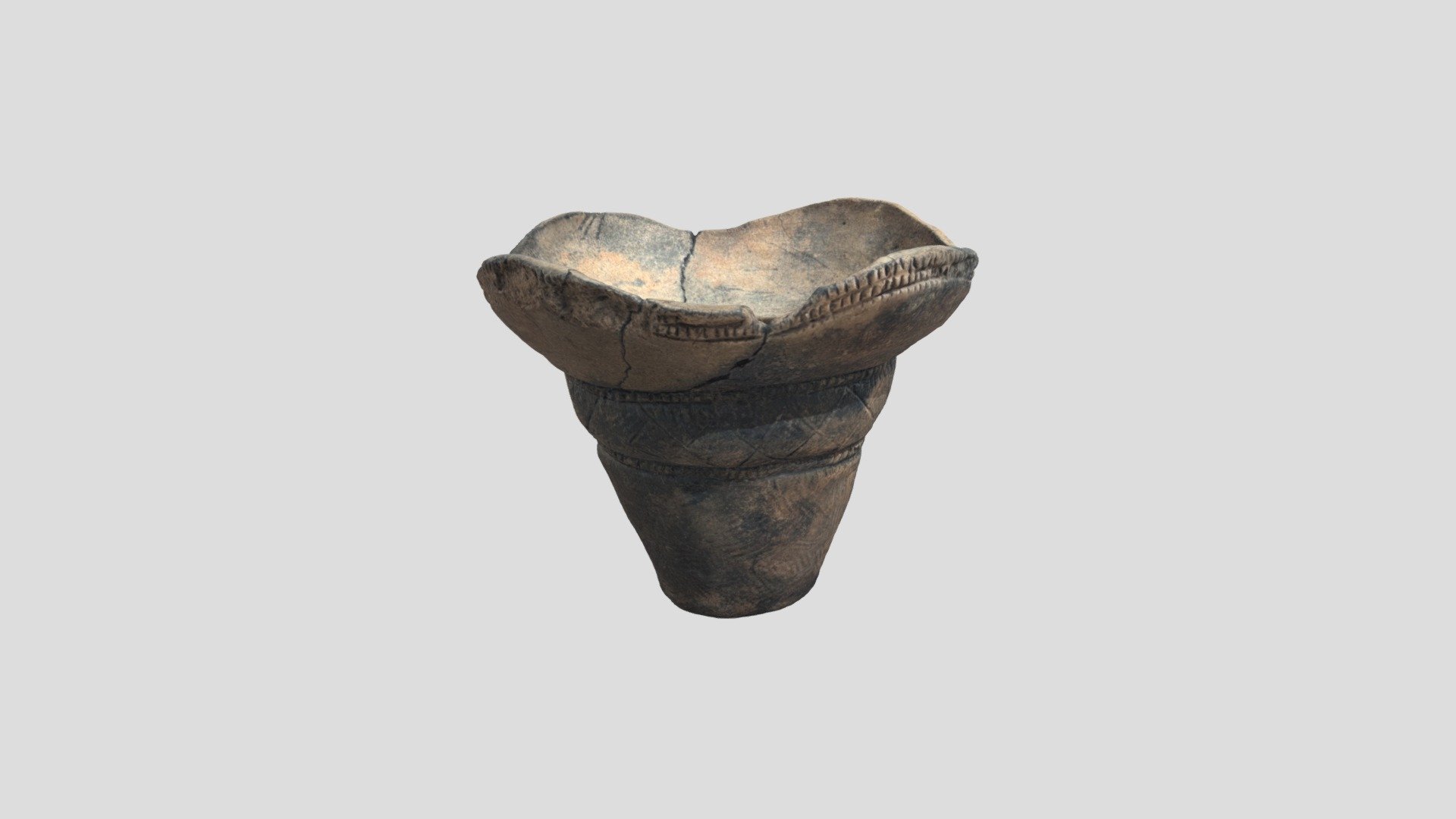Jomon pottery - 3D model by okhotskuma [e42011b] - Sketchfab