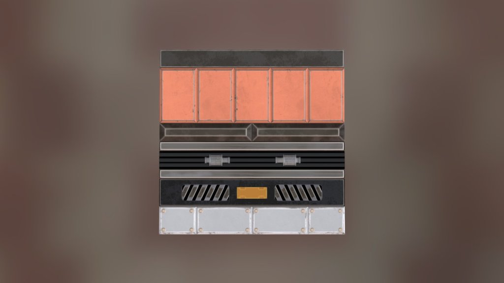 Modular Textured Wall - 3D model by dem01046107 [e423784] - Sketchfab