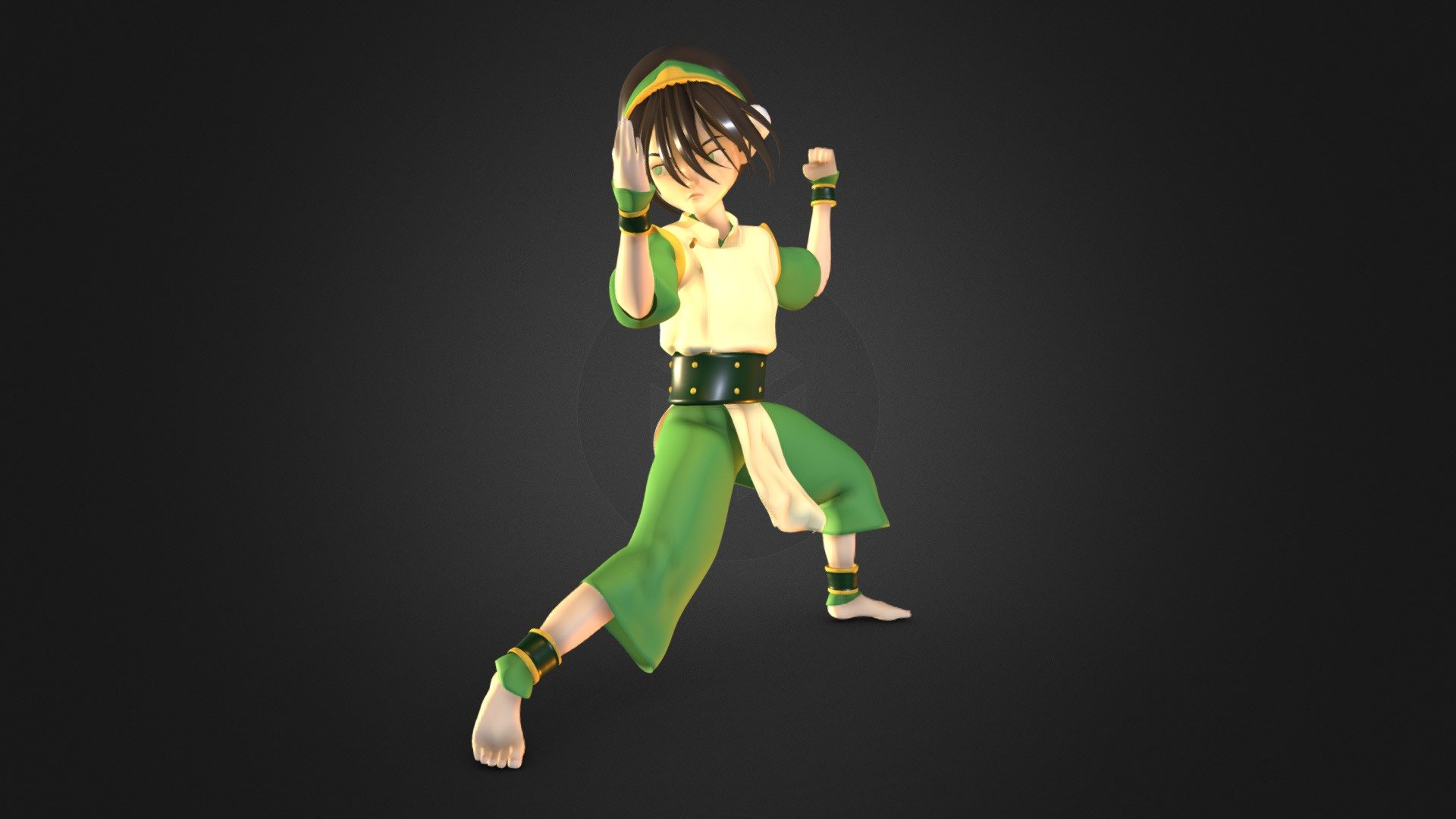 Toph Beifong - Buy Royalty Free 3D model by Isil Vardarli ...