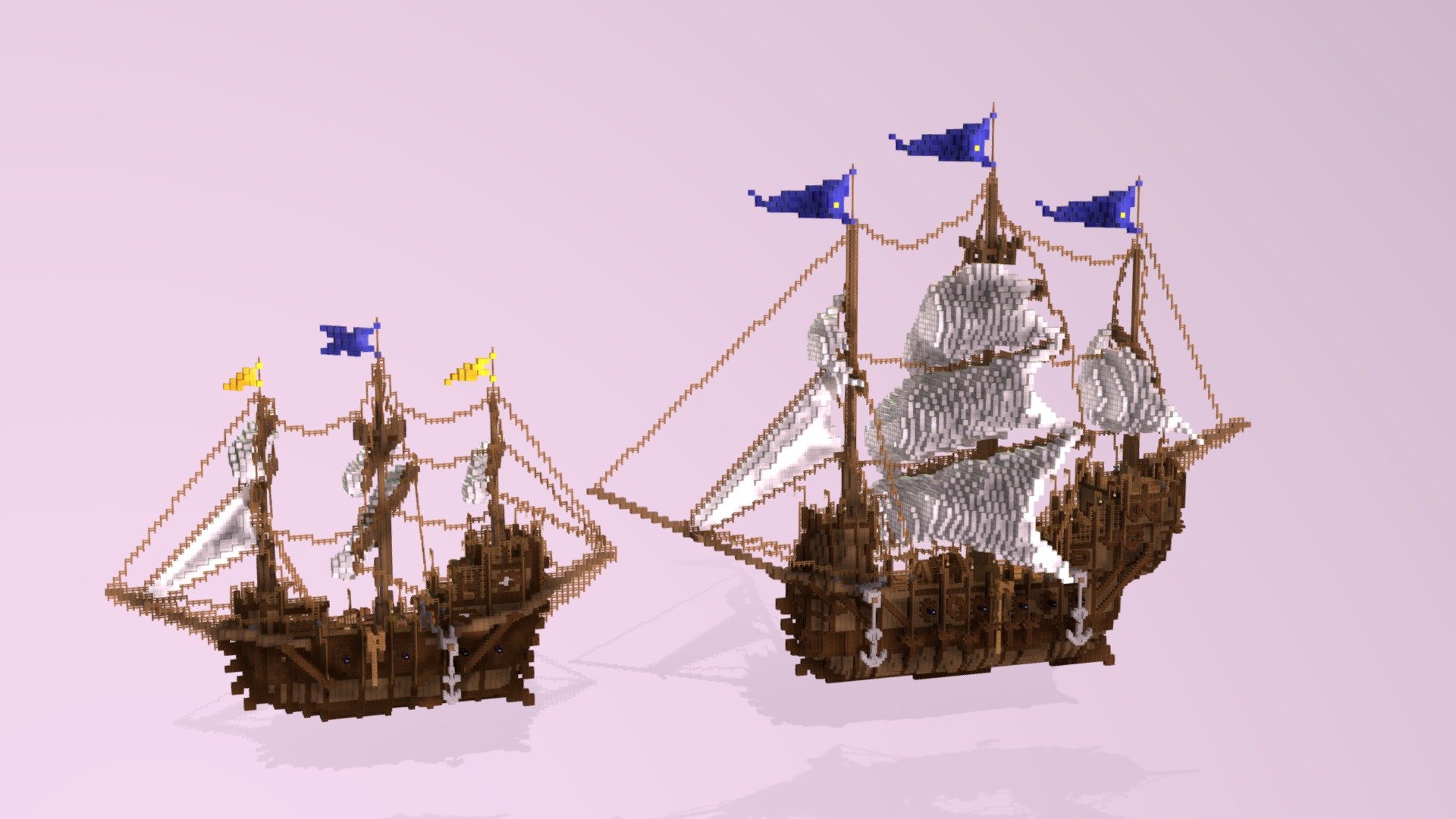 Fantasy Ships - 3D model by Peterlajos [e426ae0] - Sketchfab