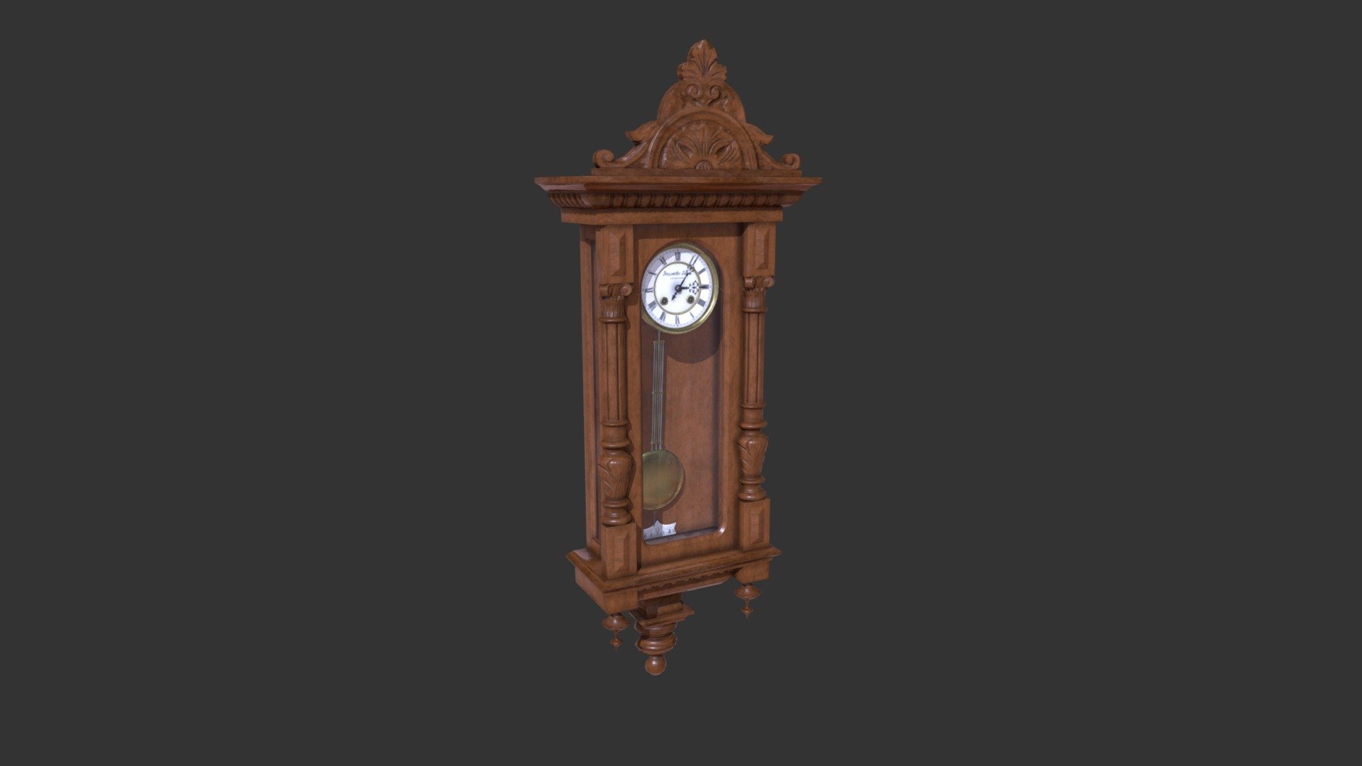 Wall Clock - 3D model by Pappy3D [e42d479] - Sketchfab