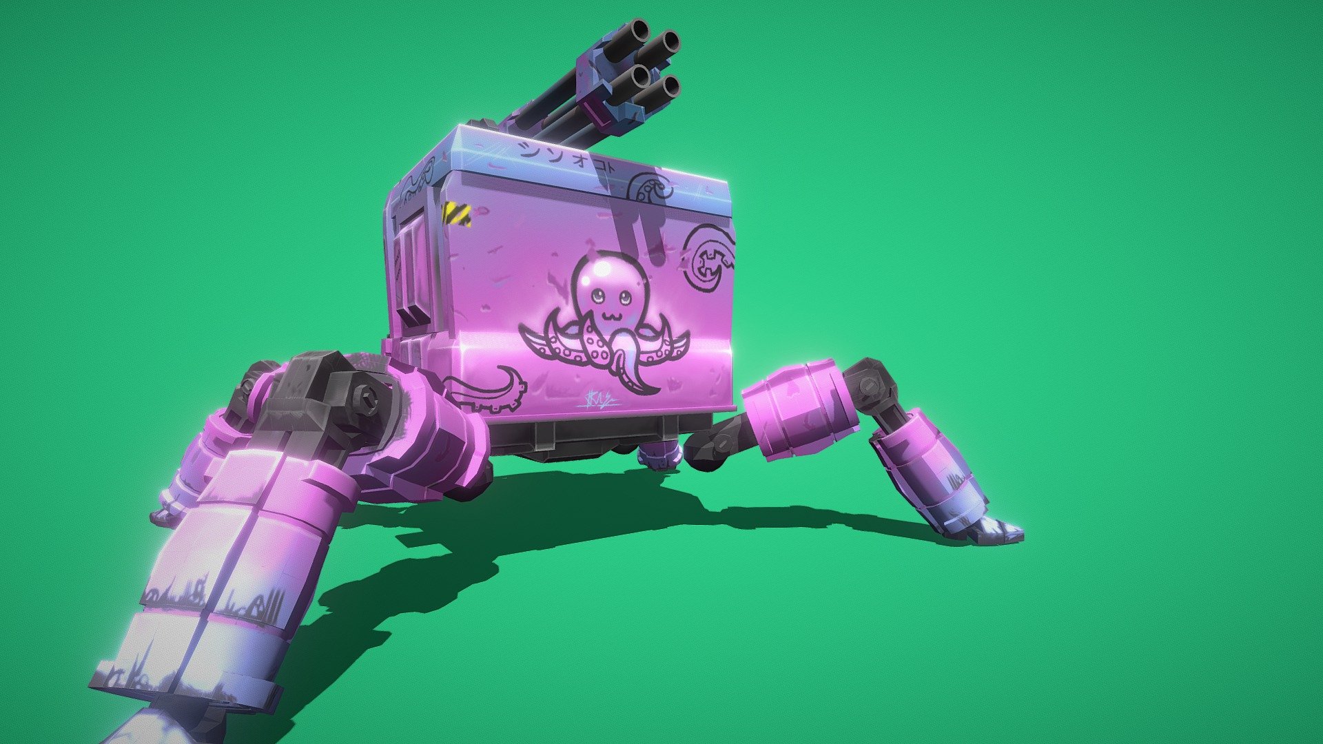 Shin-Octo-Bot - 3D model by grimmcore [e42e86b] - Sketchfab