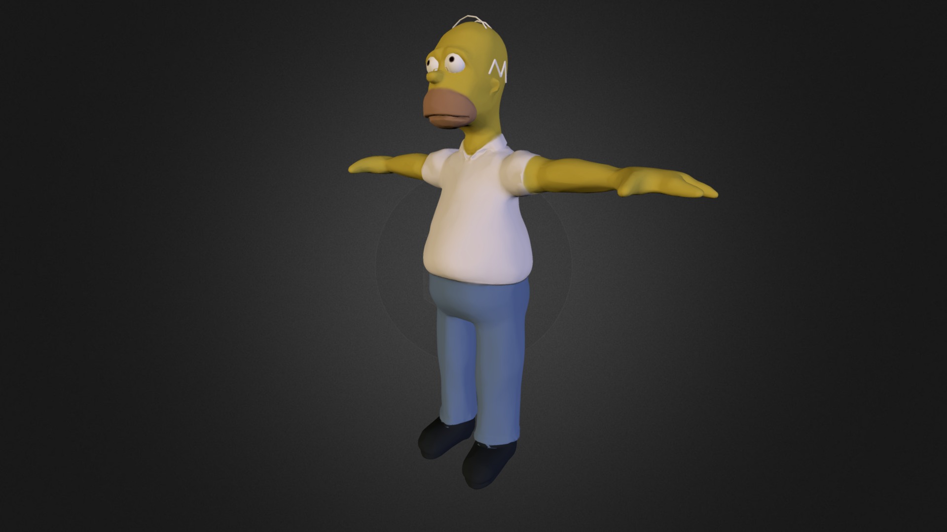 Homer Simpson - 3D model by Belowzero [e431d46] - Sketchfab