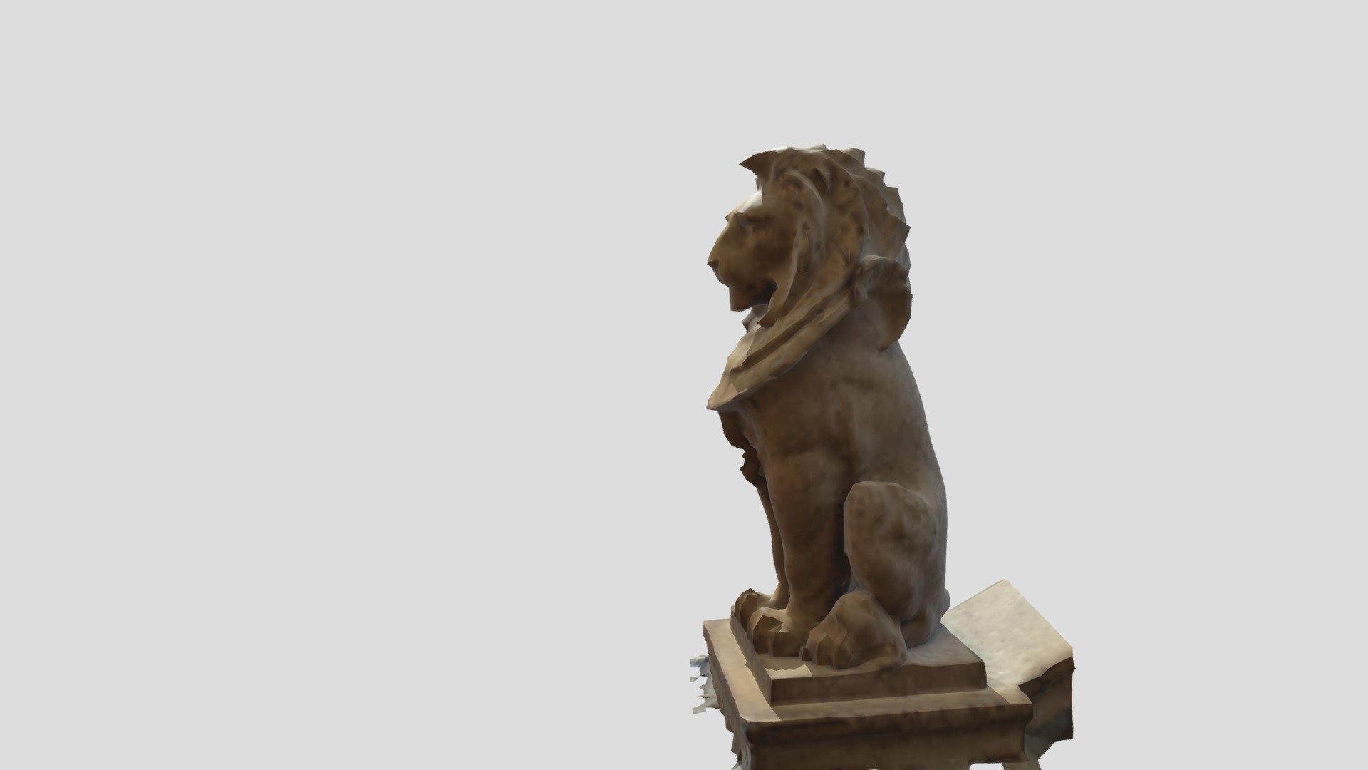Lion Statue - 3D model by Gabriel Simpson (@Gabriel.Simpson3D) [e433a9e ...