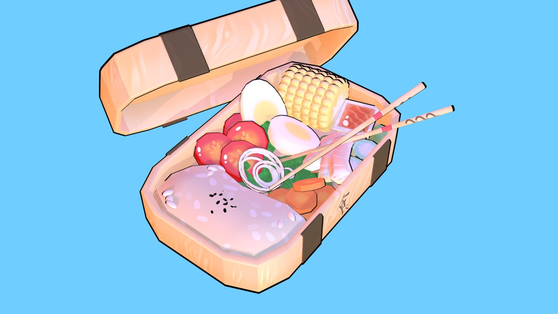 Bento-Box - 3D model by mattiasmend [e434eb1] - Sketchfab