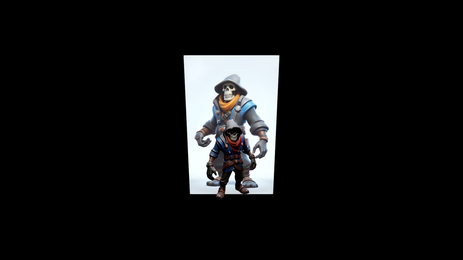 The Skeleton Fighter A skeleton fighter wear - Download Free 3D model ...