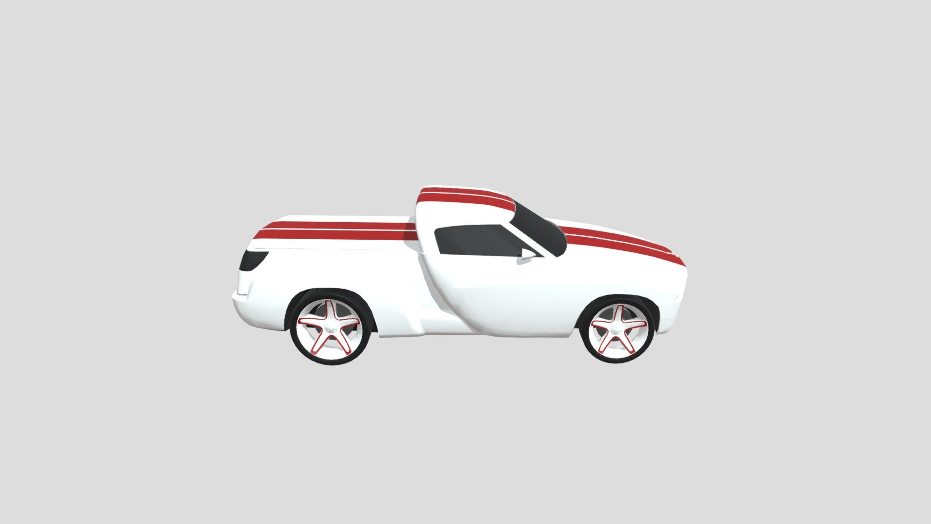 DODGE SIDEWINDER CONCEPT lowpoly for 3D-printing - 3D model by ...