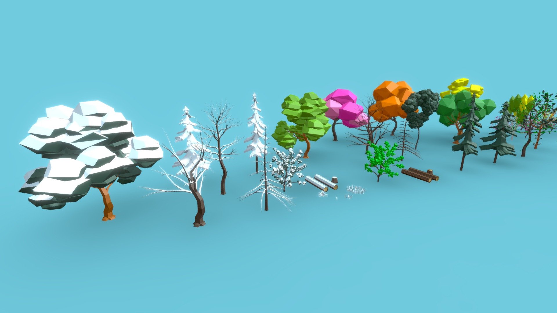 Low-Poly Environment Asset Pack - Buy Royalty Free 3D model by Andrew ...