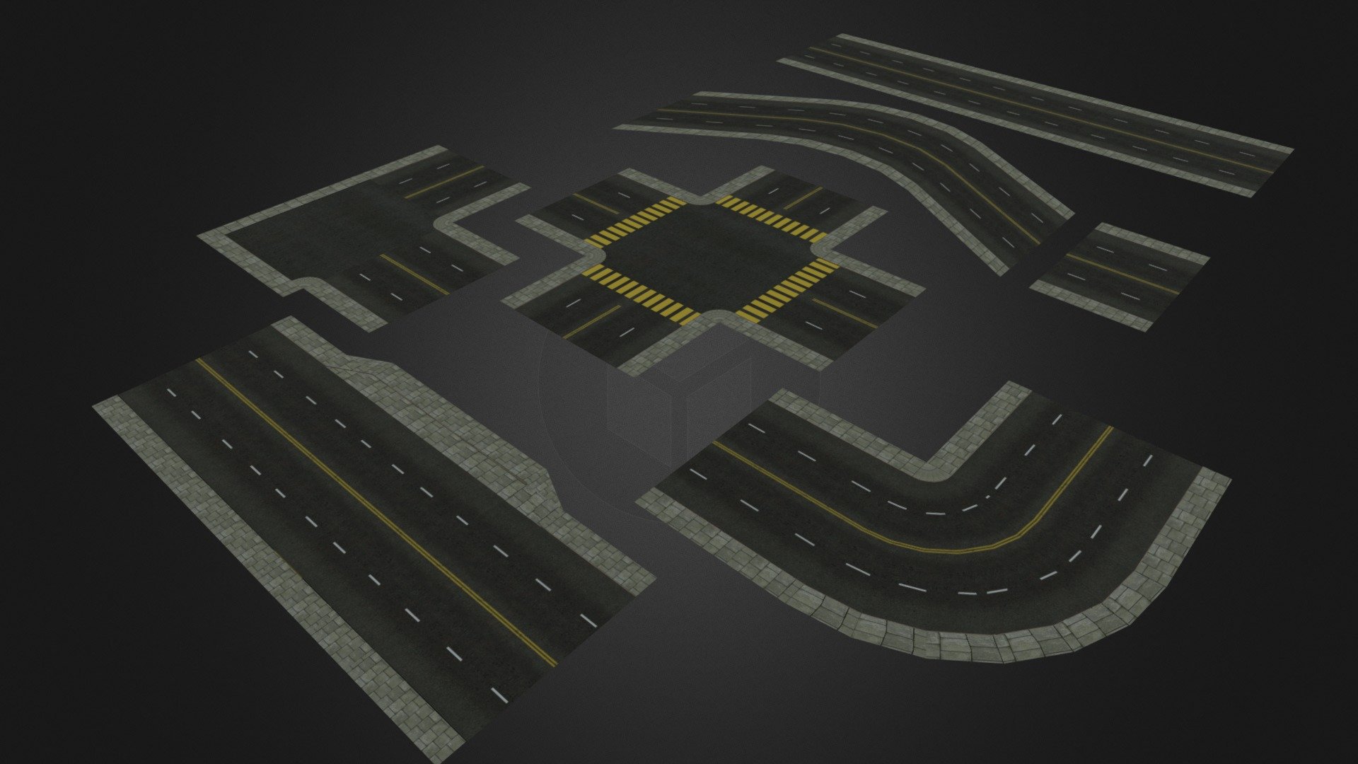 Road Complete - Download Free 3D model by AqibGulzar_41 [e438d3f ...