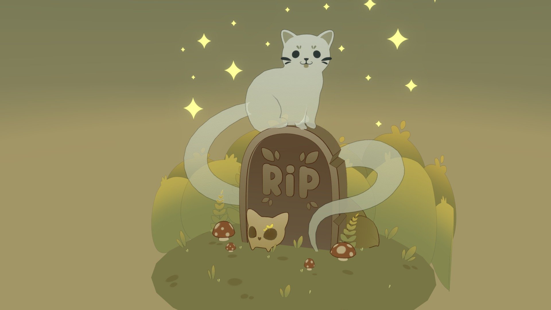 Ghost Kitty - Download Free 3D model by Ergoni [e43e162] - Sketchfab